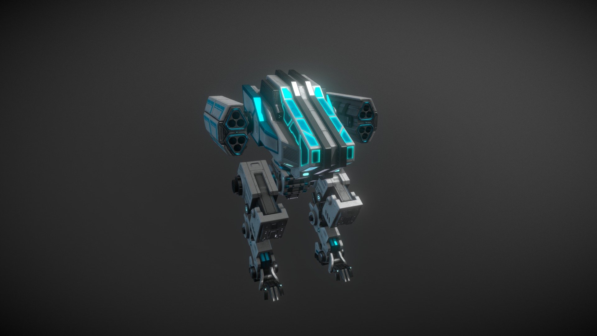 Digger Mech v2 - Battle Frontier game - 3D model by Alexander Martins ...