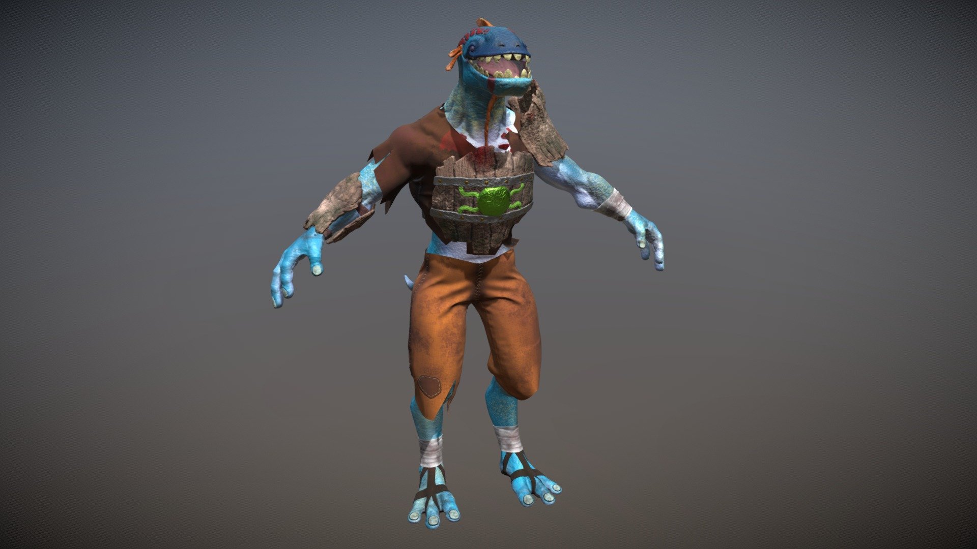 Lizard Guy - 3D model by Wuterghui [ed63f51] - Sketchfab