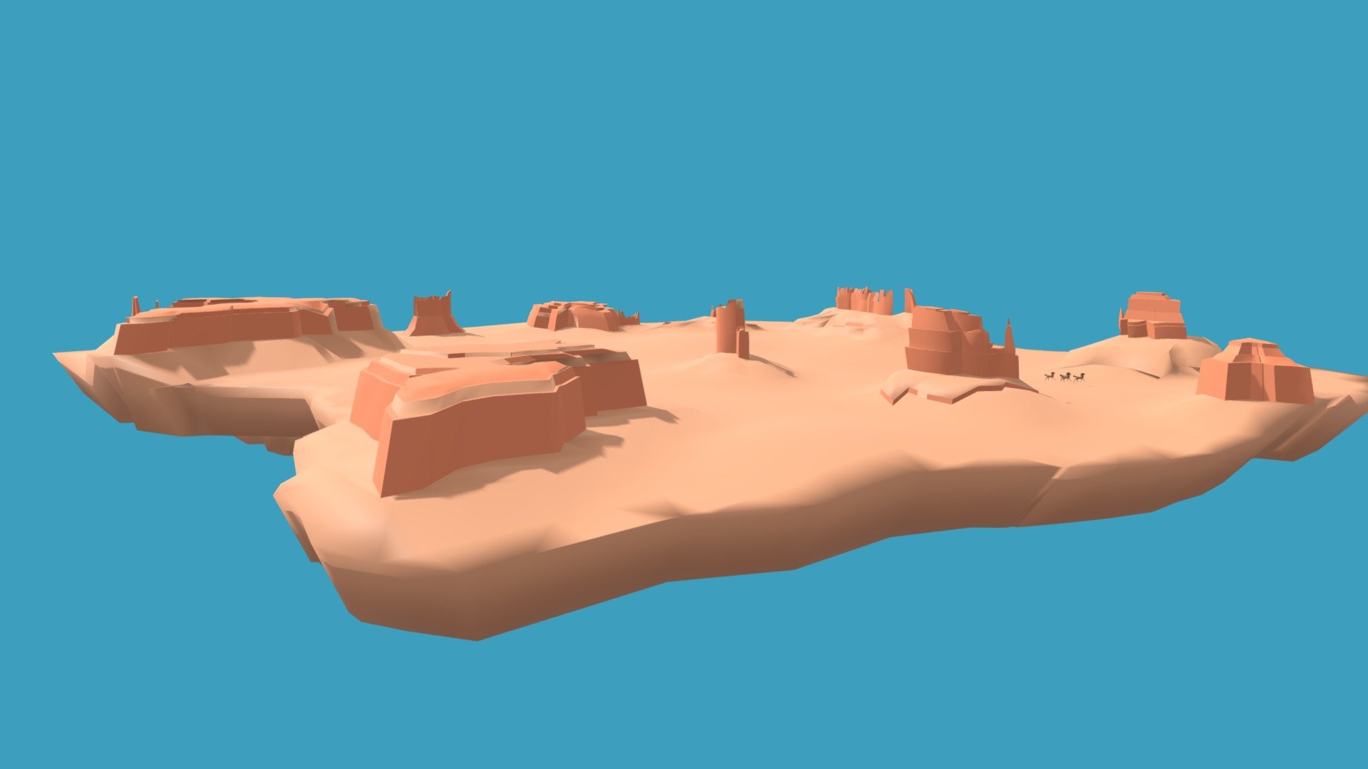 Monumet Valley-Utah/Arizona - Download Free 3D model by lorena.ragusa ...