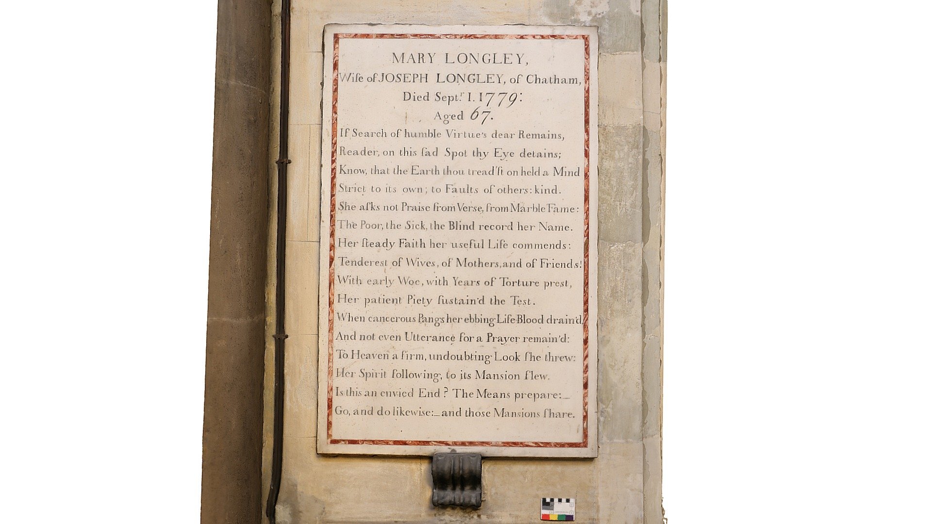Mary Longley memorial d.1779 - 3D model by Rochester Cathedral ...