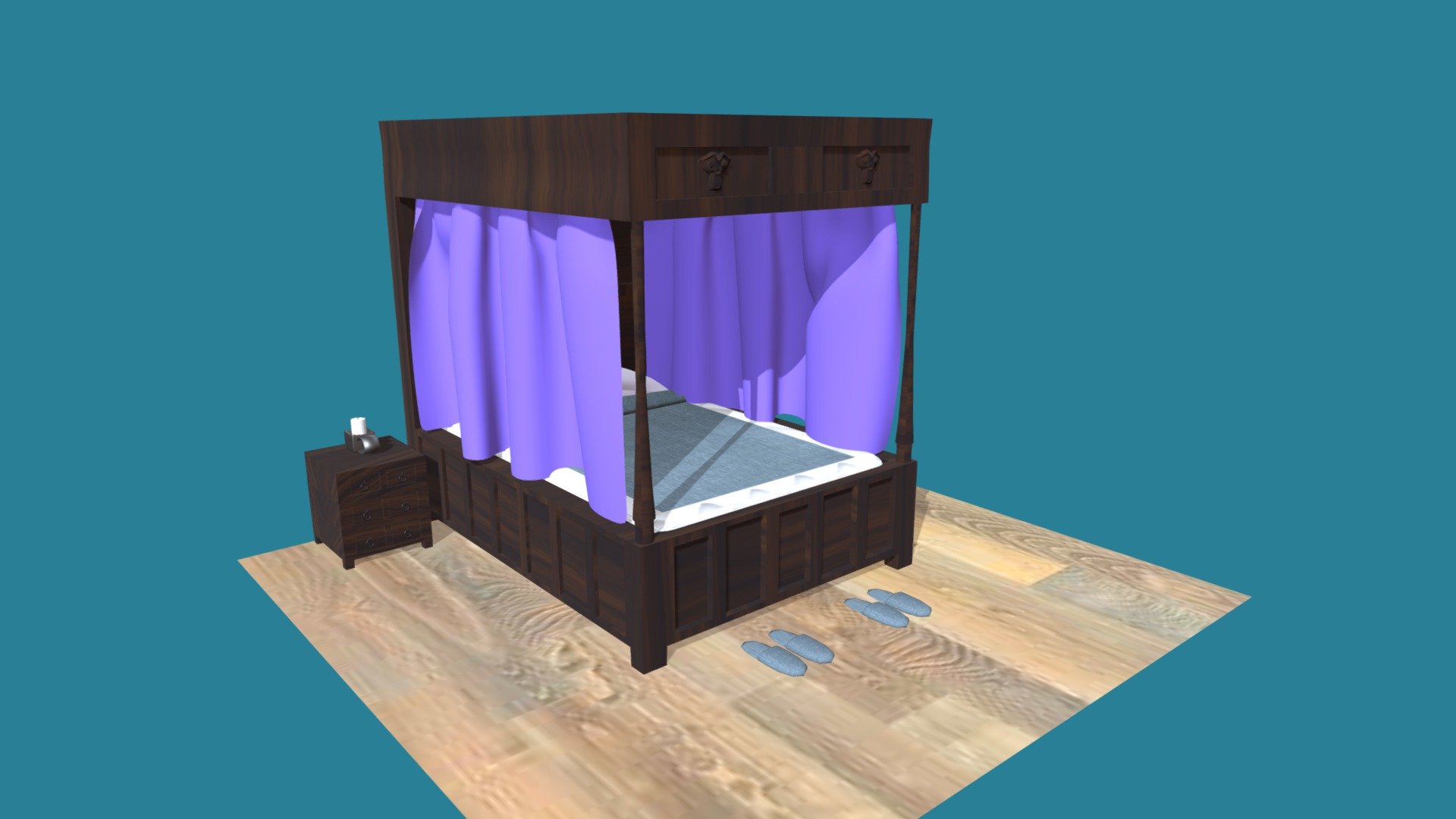 castle bedroom props - Download Free 3D model by student_2 [ed67d7a ...