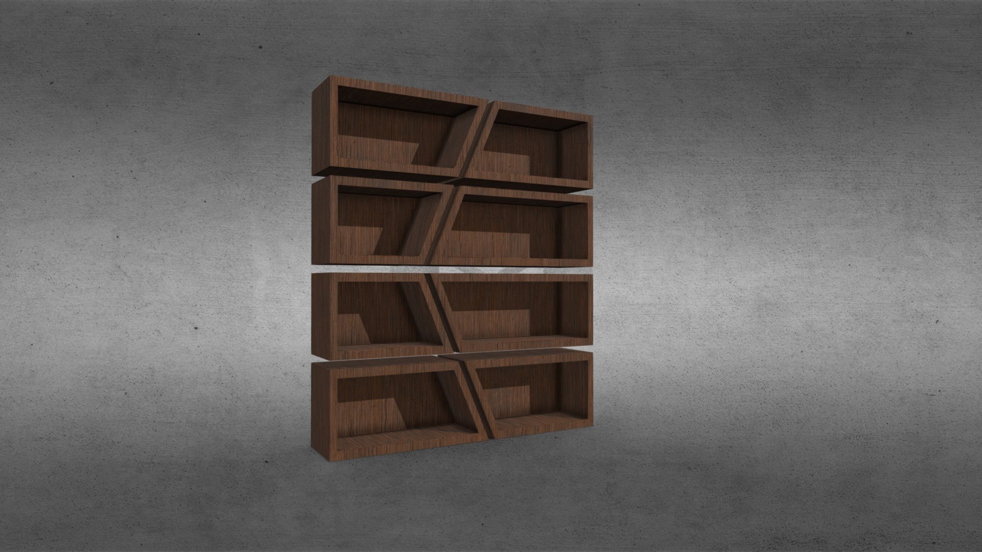 BookShelf - Download Free 3D model by MorisonDesign (@TWPIC) [ed697dc ...