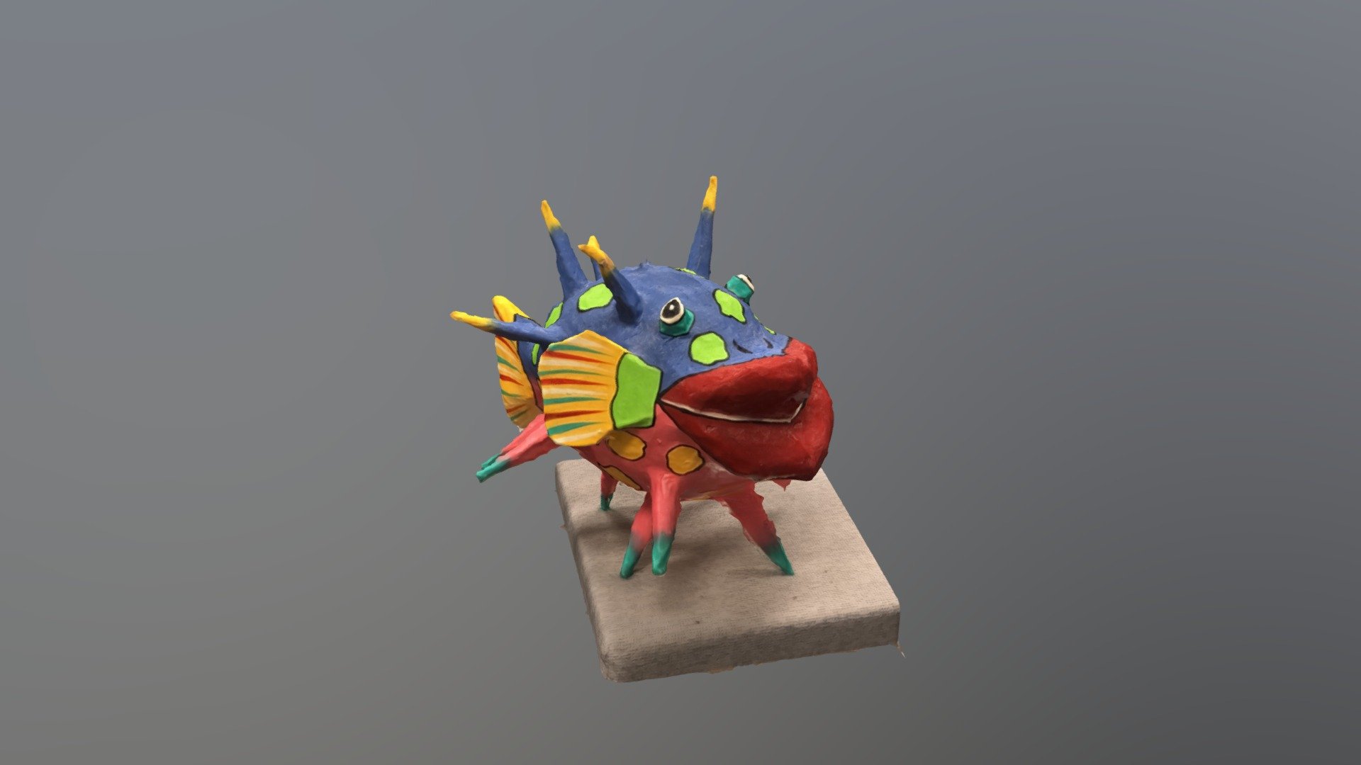 Spike Fish - Download Free 3D model by Filmzhibo [ed6a6ea] - Sketchfab