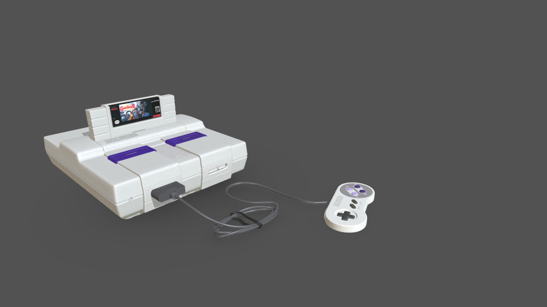 SNES Model - Download Free 3D model by MartyBrosevelt (@mjimenez855 ...