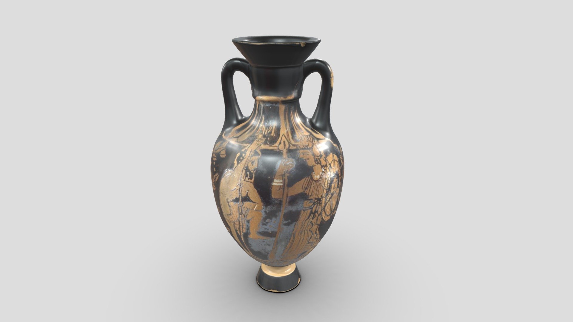 Ânfora - Amphora - ἀμφορεύς - Download Free 3D model by Ergane ...