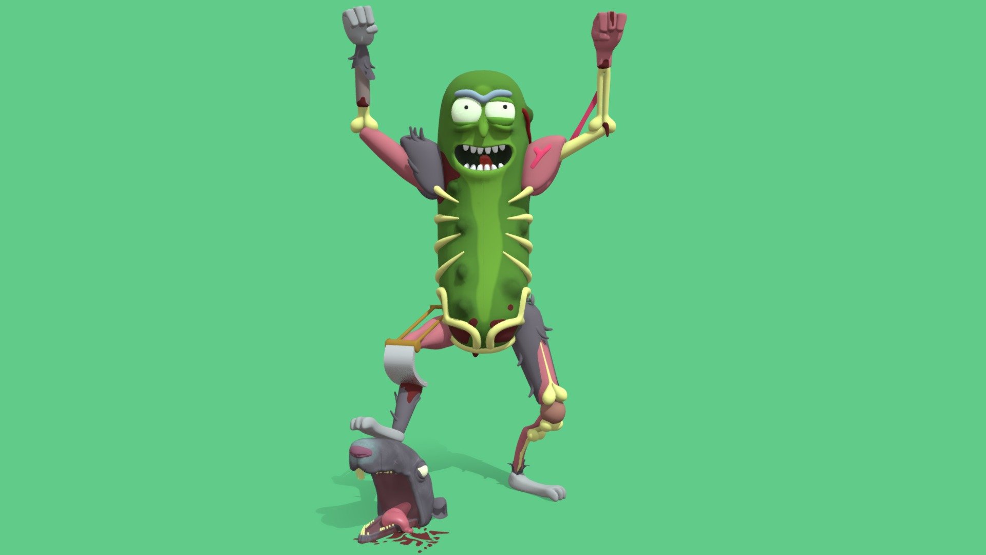 Pickel Rick V Rat - 3D model by ryad_raba [ed6ca55] - Sketchfab
