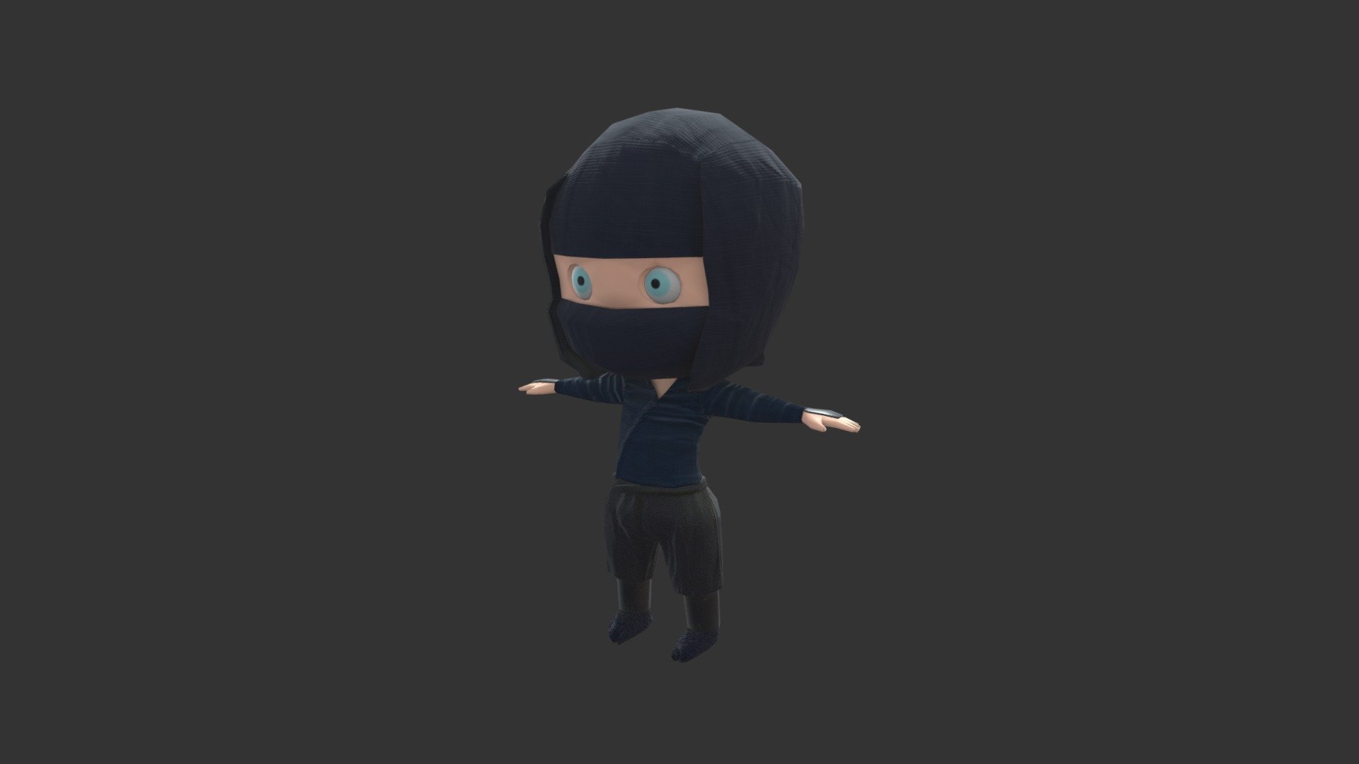 Chibi Ninja - 3D model by jpratt [ed6ddde] - Sketchfab