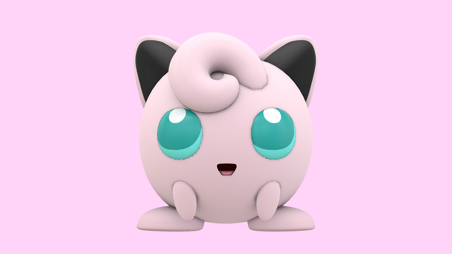 Jigglypuff #Pokemon - Download Free 3D model by Saksham Tale (@saksham ...
