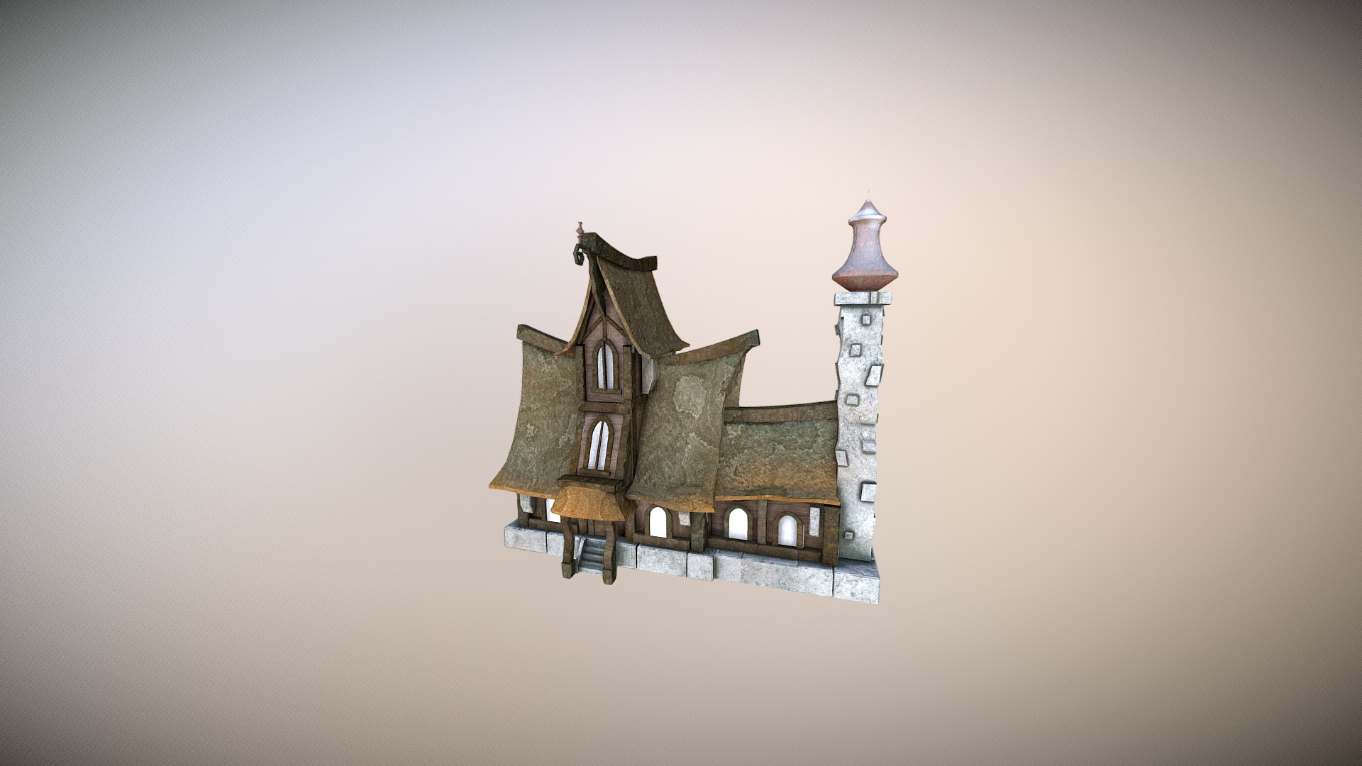 Fantasy House - 3D model by Nixxie [ed6f11f] - Sketchfab