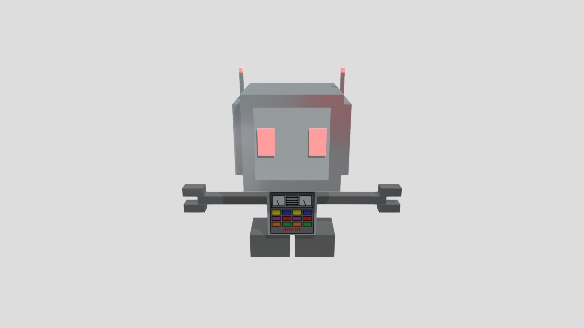 My Brand New Fandroid OC (Reddroid) - Download Free 3D model by Blue ...