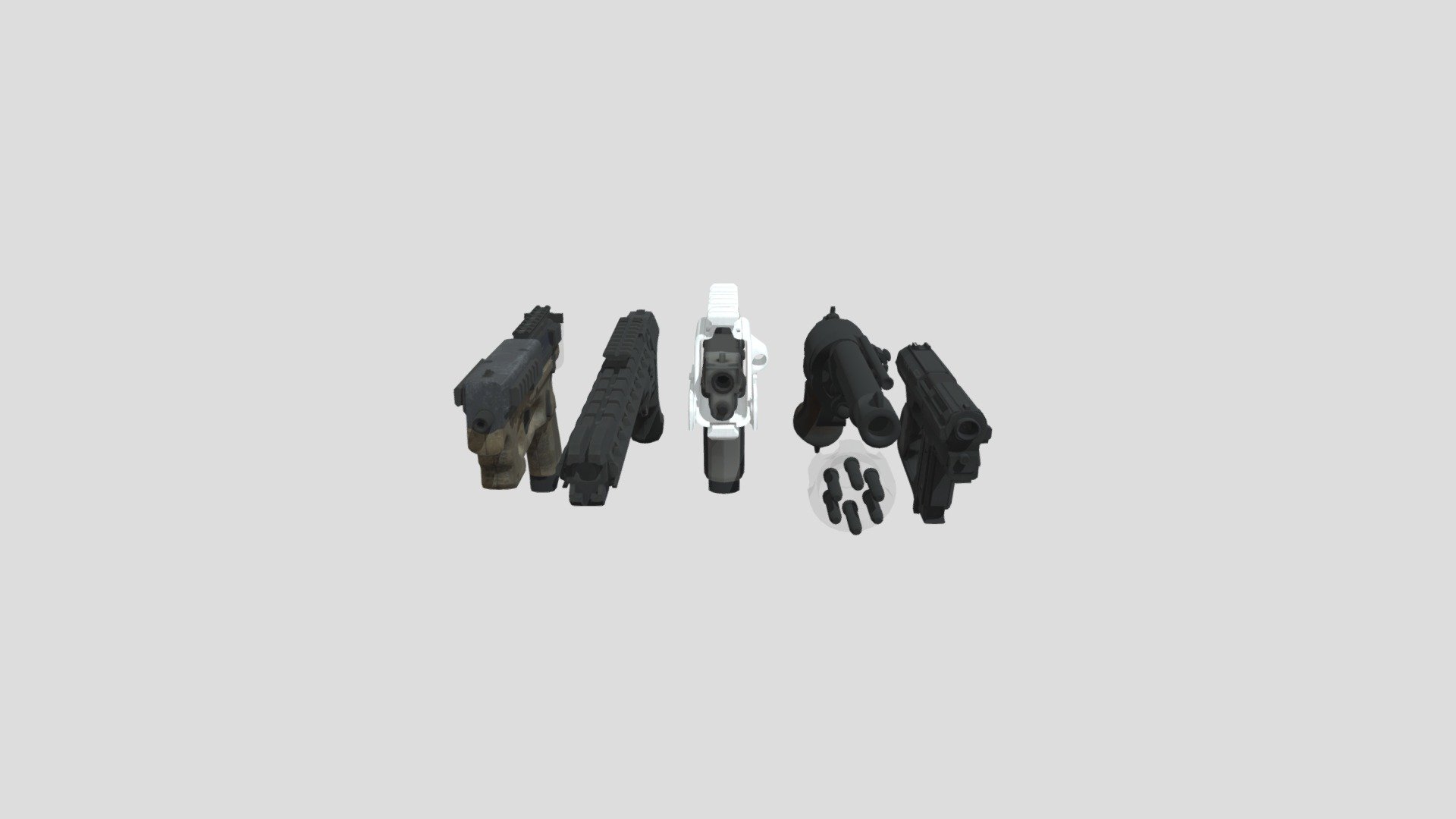 Call of Duty: Advance Warfare - Pistols - Download Free 3D model by ...