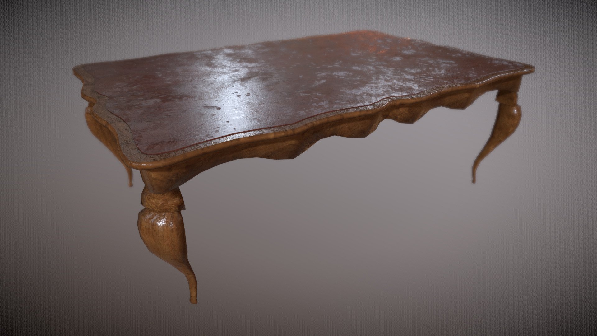 Antique Table03 - 3D model by EVERRIME [ed73ab4] - Sketchfab