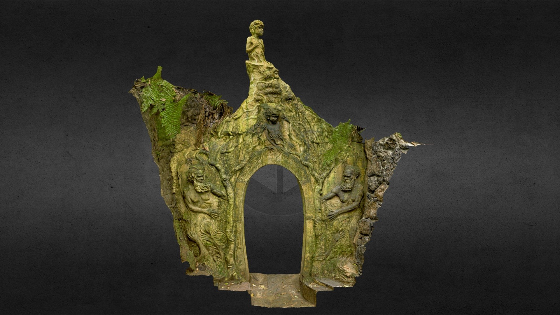 Grotto entrance detail (LO) - 3D model by UoM Digitisation Centre ...