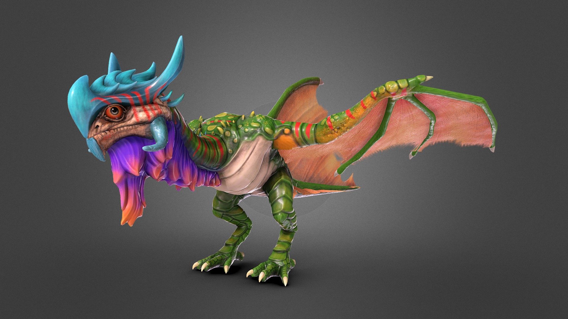 Jungle Wyvern - 3D model by Jose_art [ed758a9] - Sketchfab