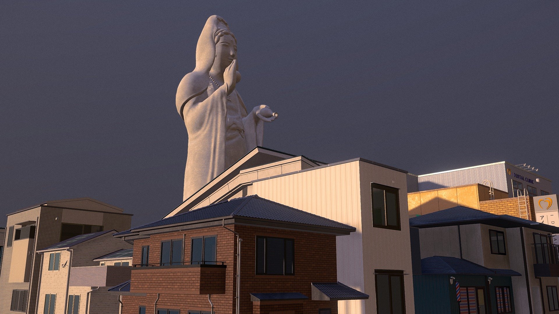 japanese streets SENDAI - Download Free 3D model by Yang/YOU (@x625097943) [ed758ca] - Sketchfab