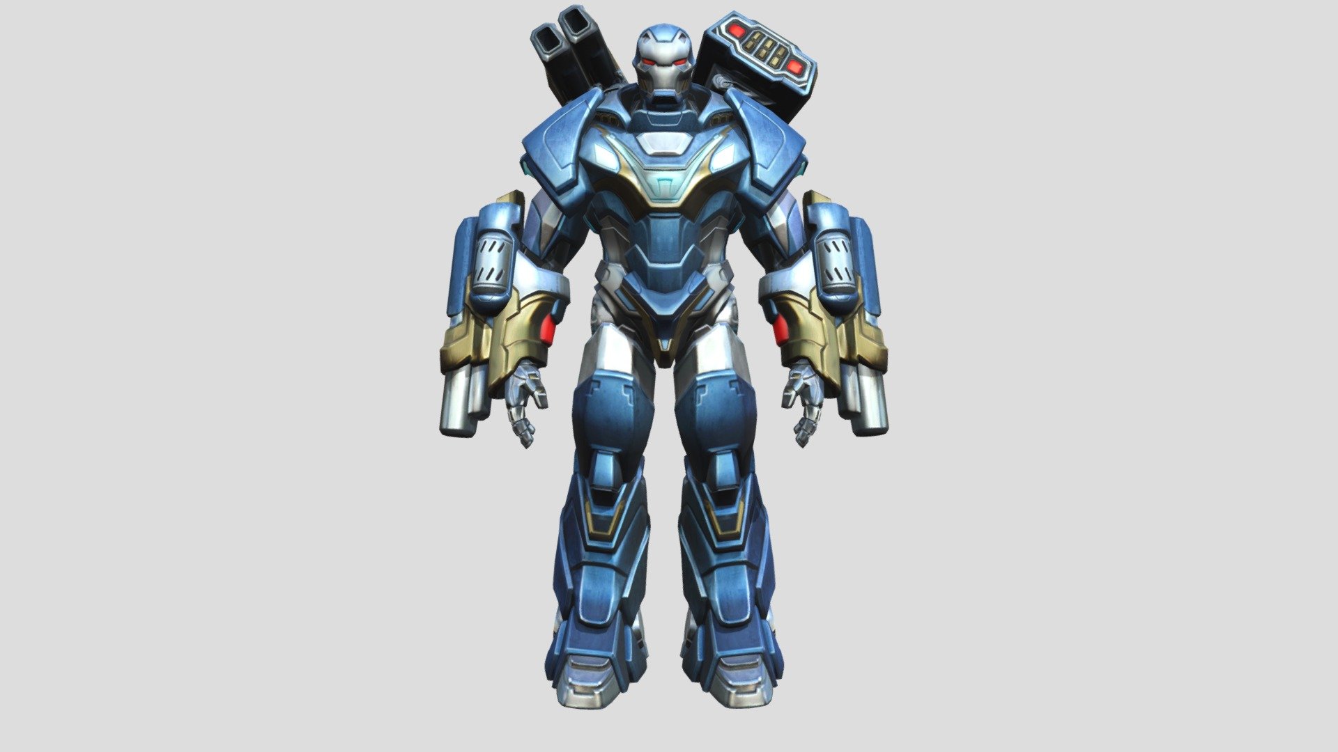 War Machine(Textured)(Rigged) - Download Free 3D model by 3D MODELS ...