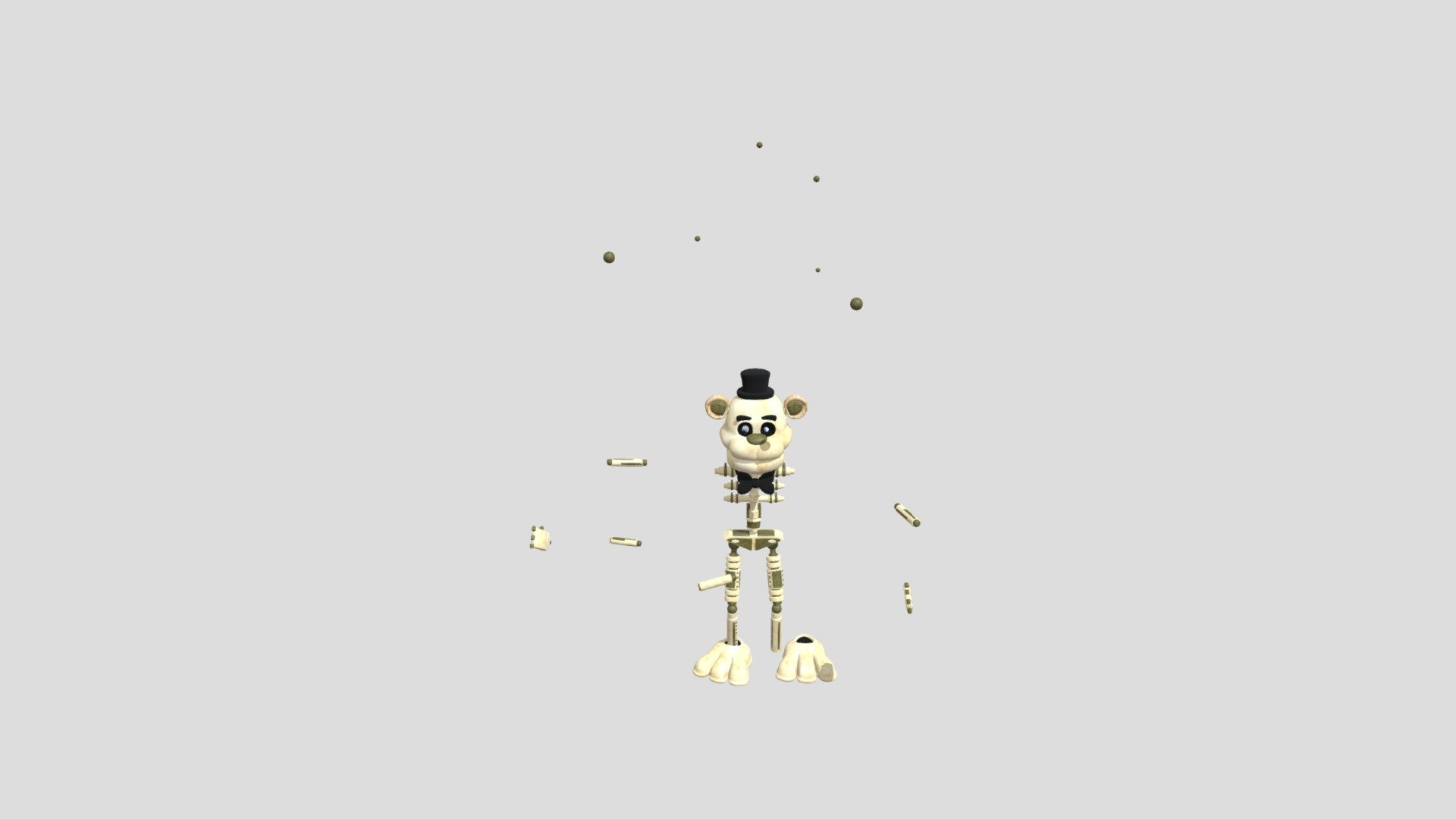 Skeleton Golden Freddy - 3D model by bomapple488383 [ed797c8] - Sketchfab