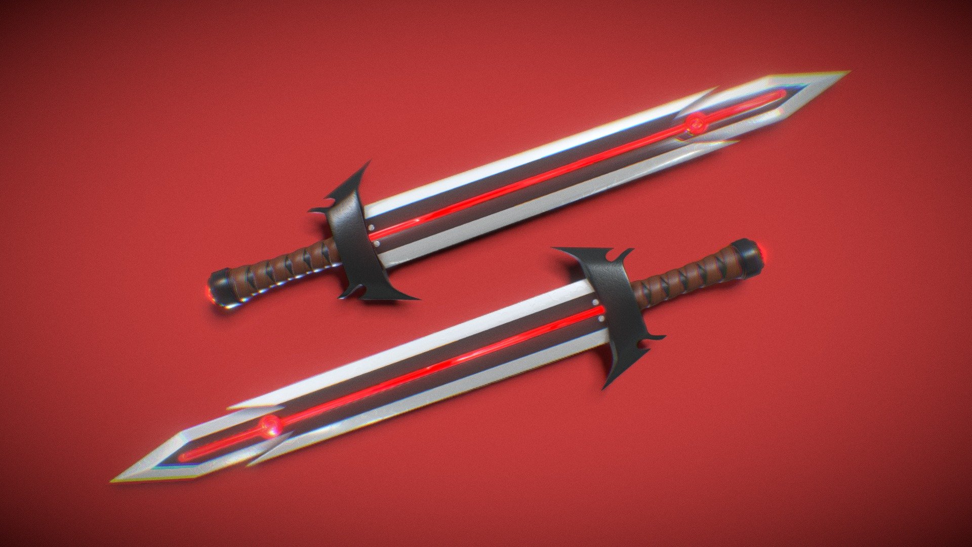 Sword Wings (LOW&HIGH POLYGON) - Download Free 3D model by Azamuki ...