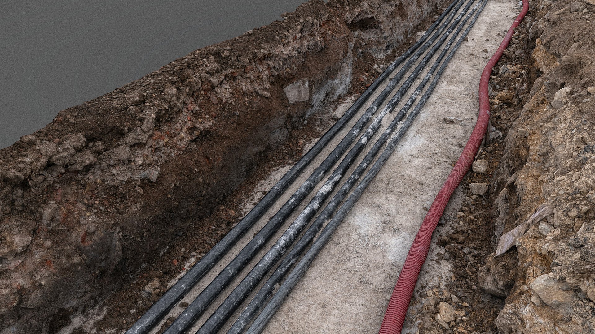 Data line pipes dig - 3D model by matousekfoto [ed7ba4b] - Sketchfab