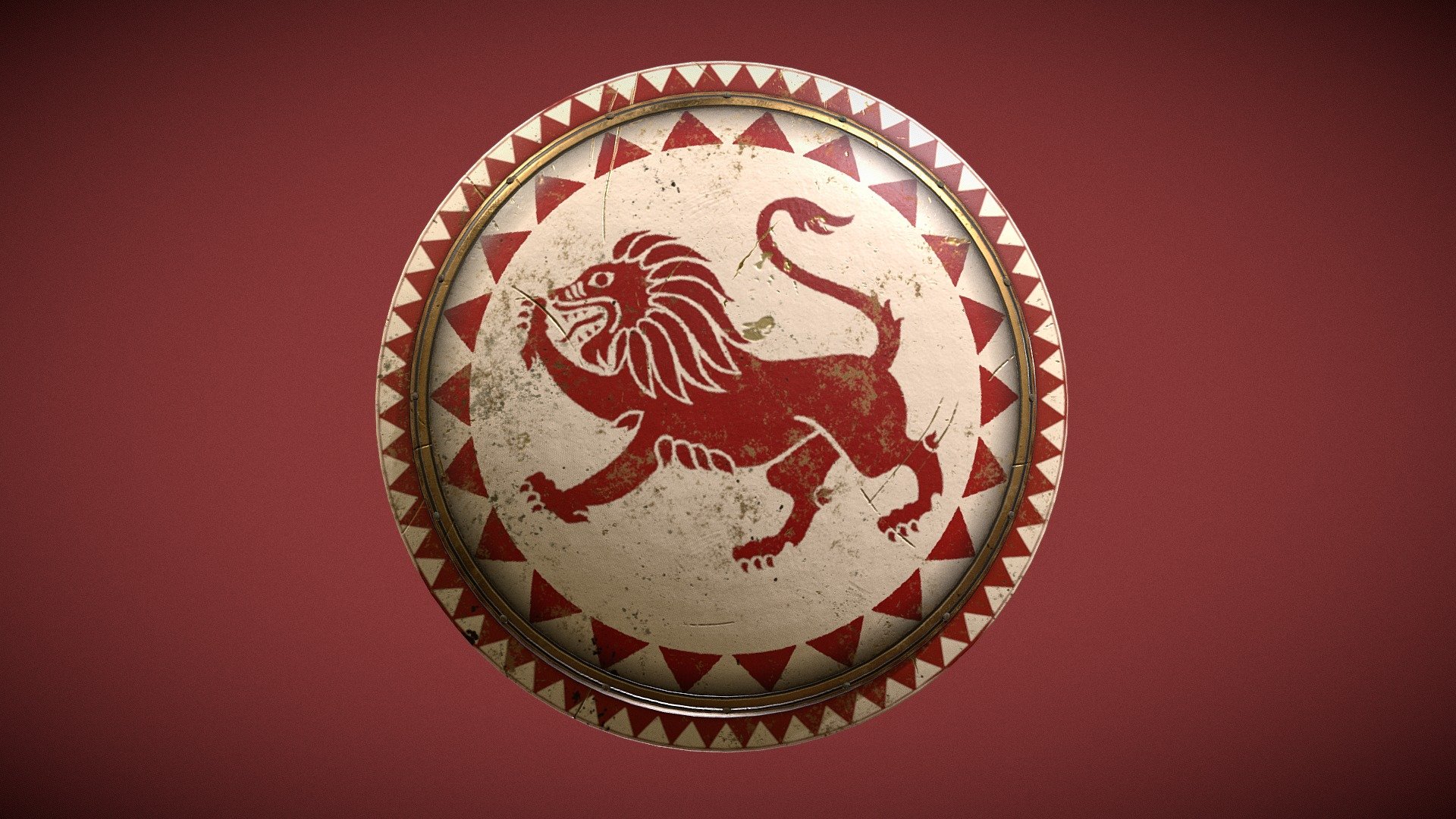 Shields Hoplon - Lion Design - Buy Royalty Free 3D model by Canary ...