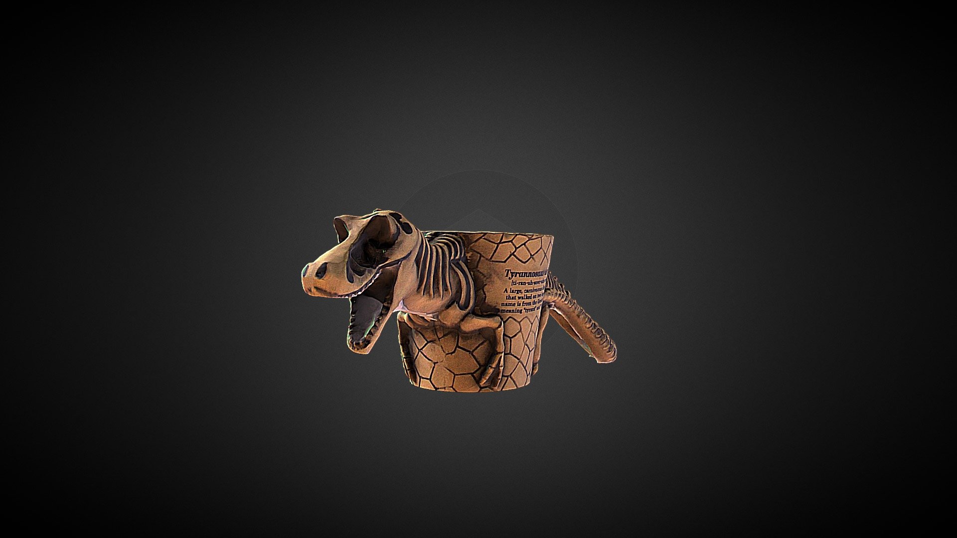 T-rex shot glass - 3D model by Anthonygetgood [ed7bee4] - Sketchfab