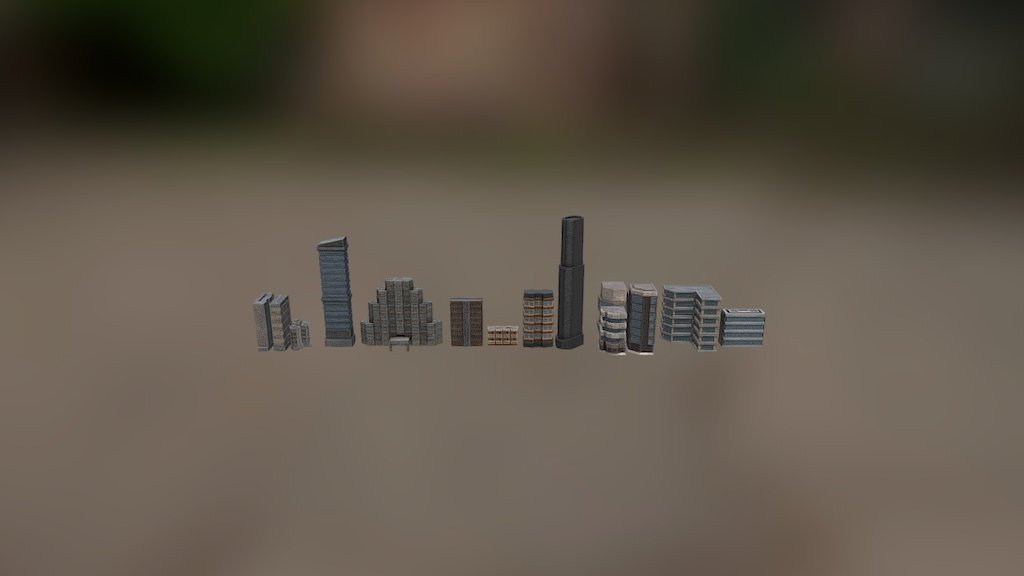 Building Pack - 3D model by HomelessCheeseMan [ed7cf46] - Sketchfab