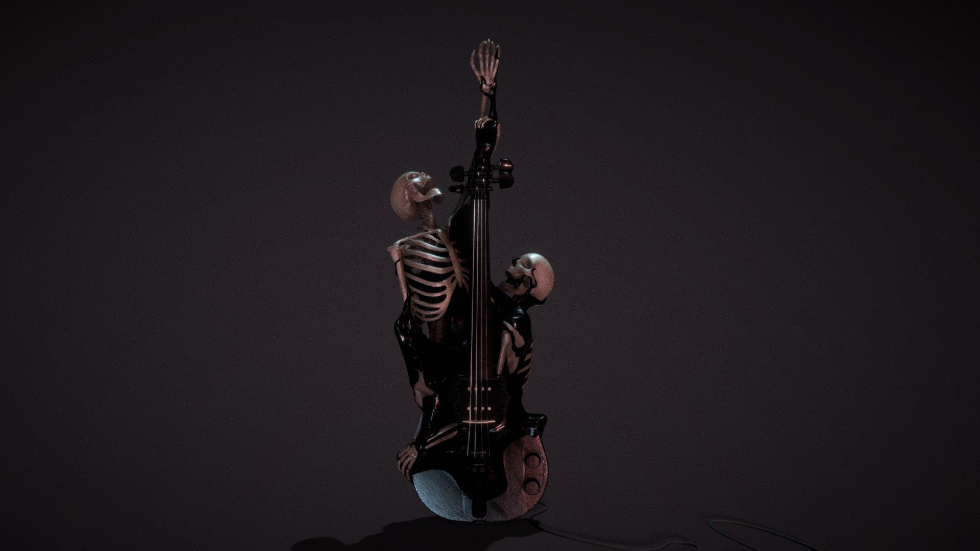 Death's Violin - 3D model by Darrel_Leigh [ed7e772] - Sketchfab