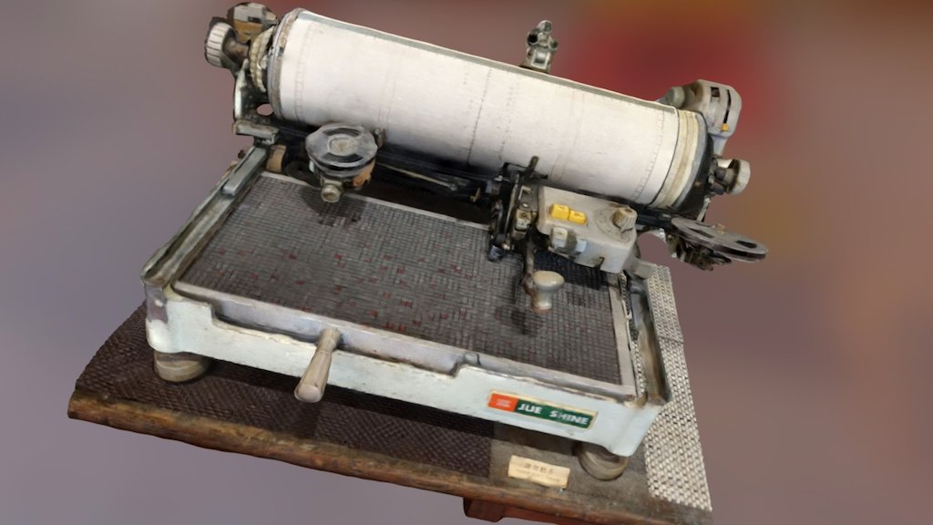 20170311 Old Letterpress Machine - 3D model by mike210tw [ed7fcbd ...