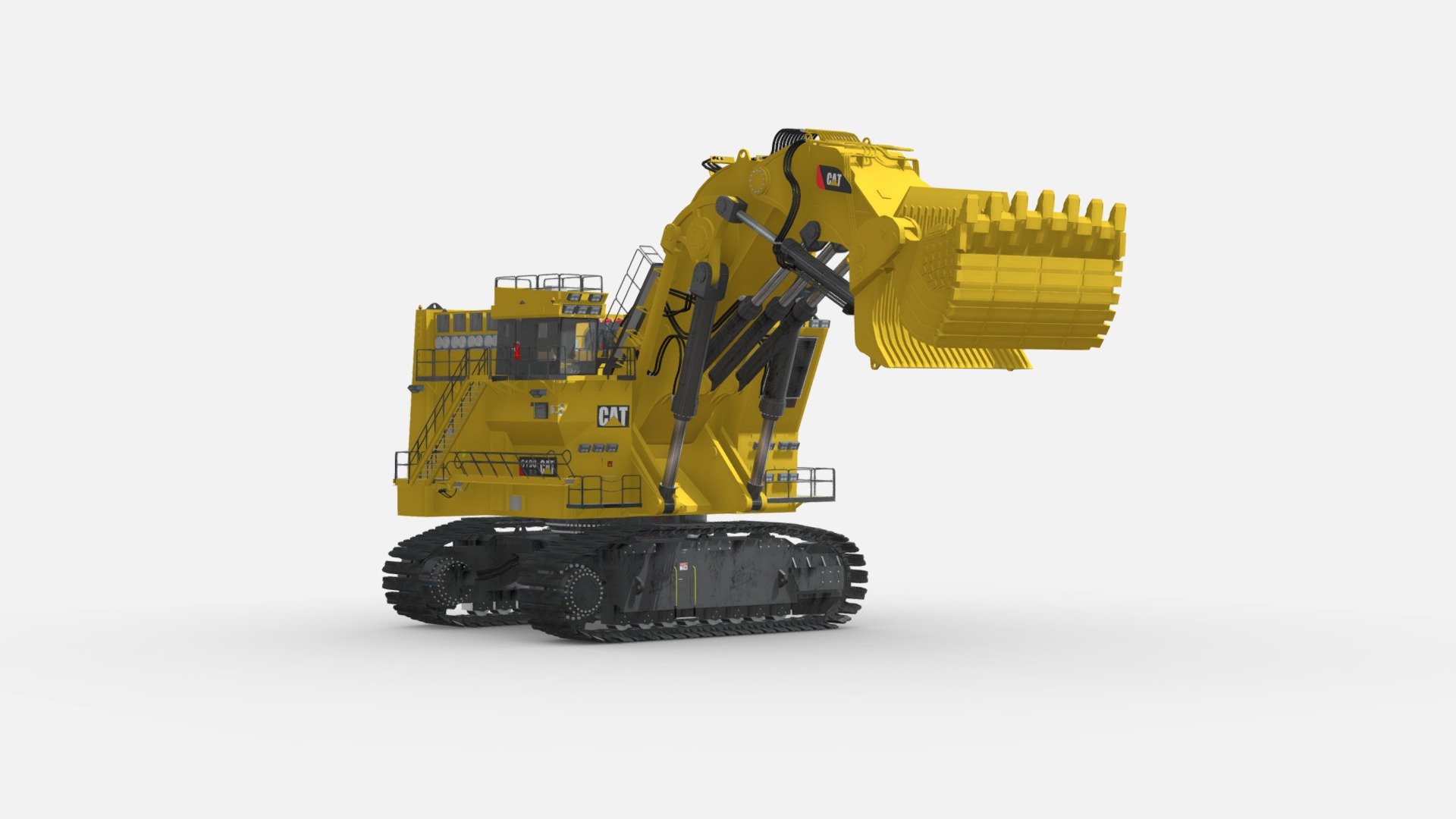 3d Model shovel excavator CAT 6190 - Buy Royalty Free 3D model by ...