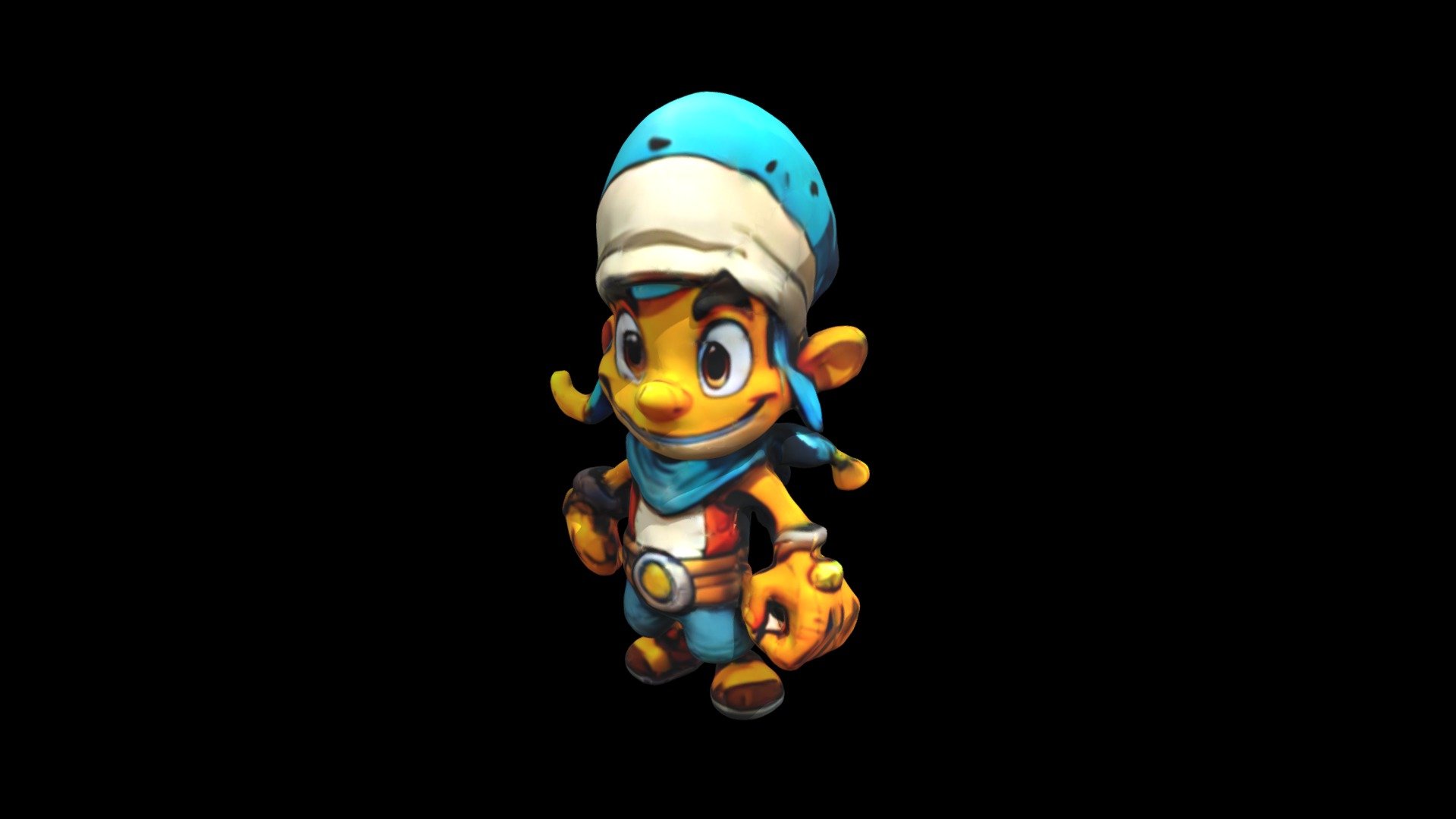 A depiction of a vibrant character, characterize - Download Free 3D ...