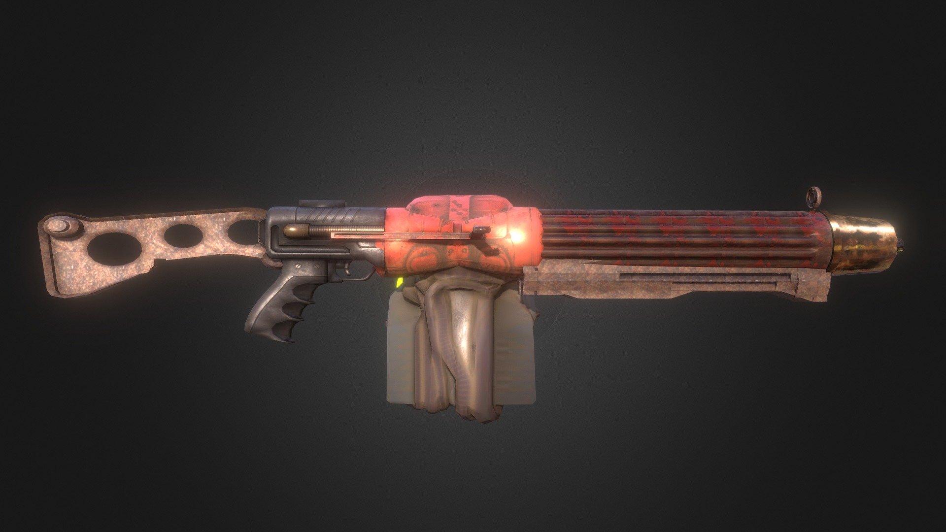 Makeshift Laser Light machine gun - Download Free 3D model by ...