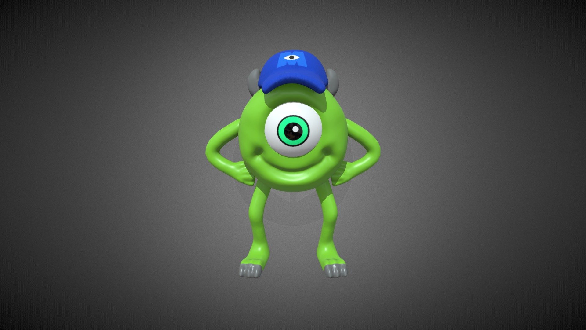 Mike Wazowski - Download Free 3D model by KirillUS (@kirillus6502 ...