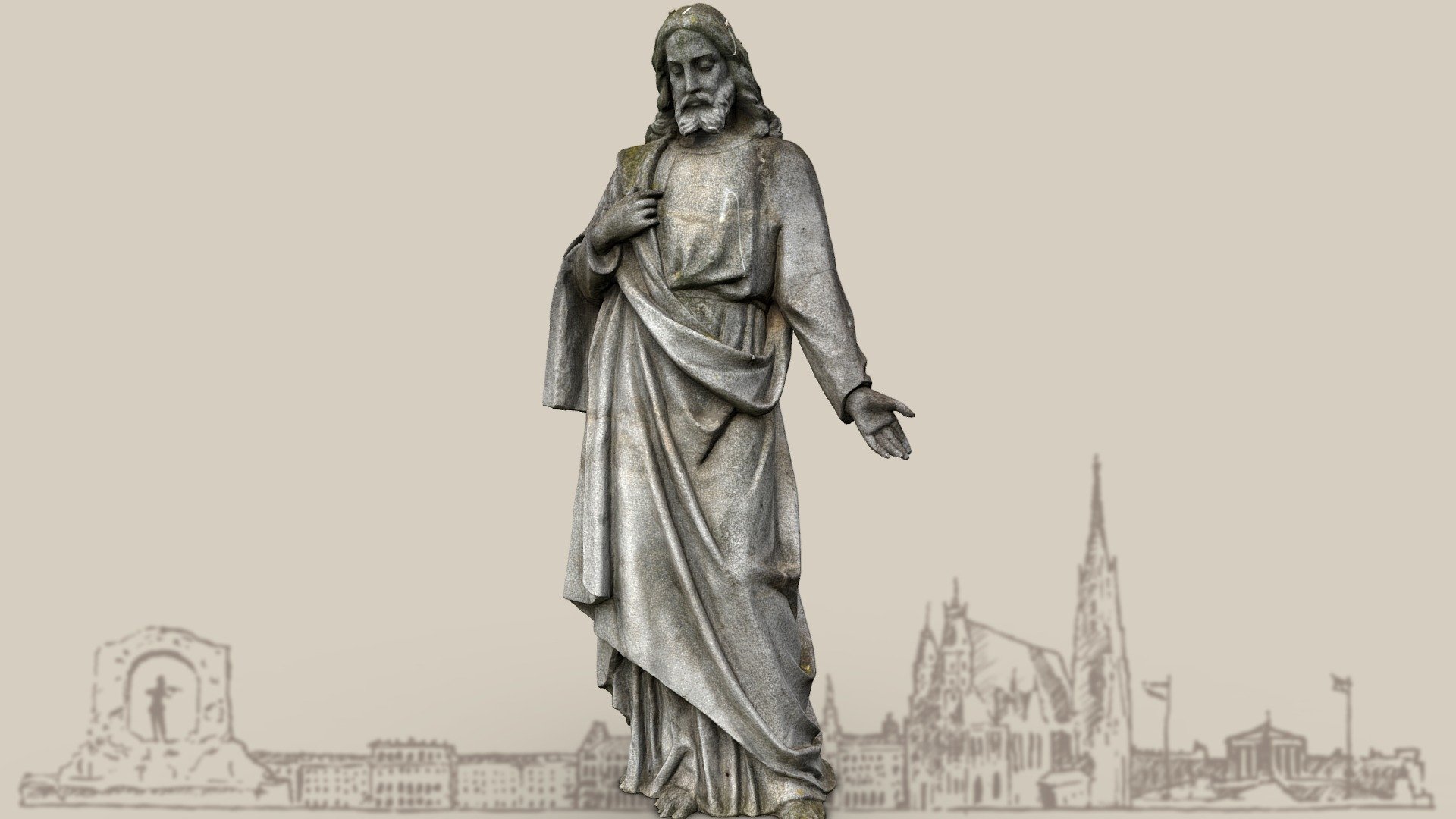 Grabfigur - Download Free 3D model by noe-3d.at (@www.noe-3d.at) [ed8966e] - Sketchfab