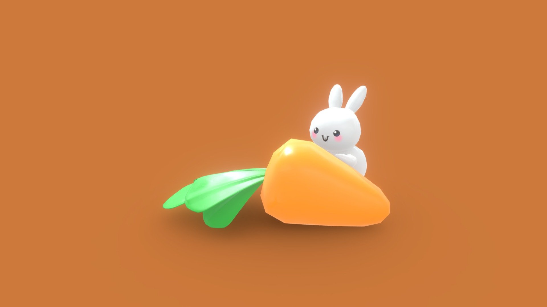 Cute rabbit - Download Free 3D model by NishaMartel [ed8b2d7] - Sketchfab