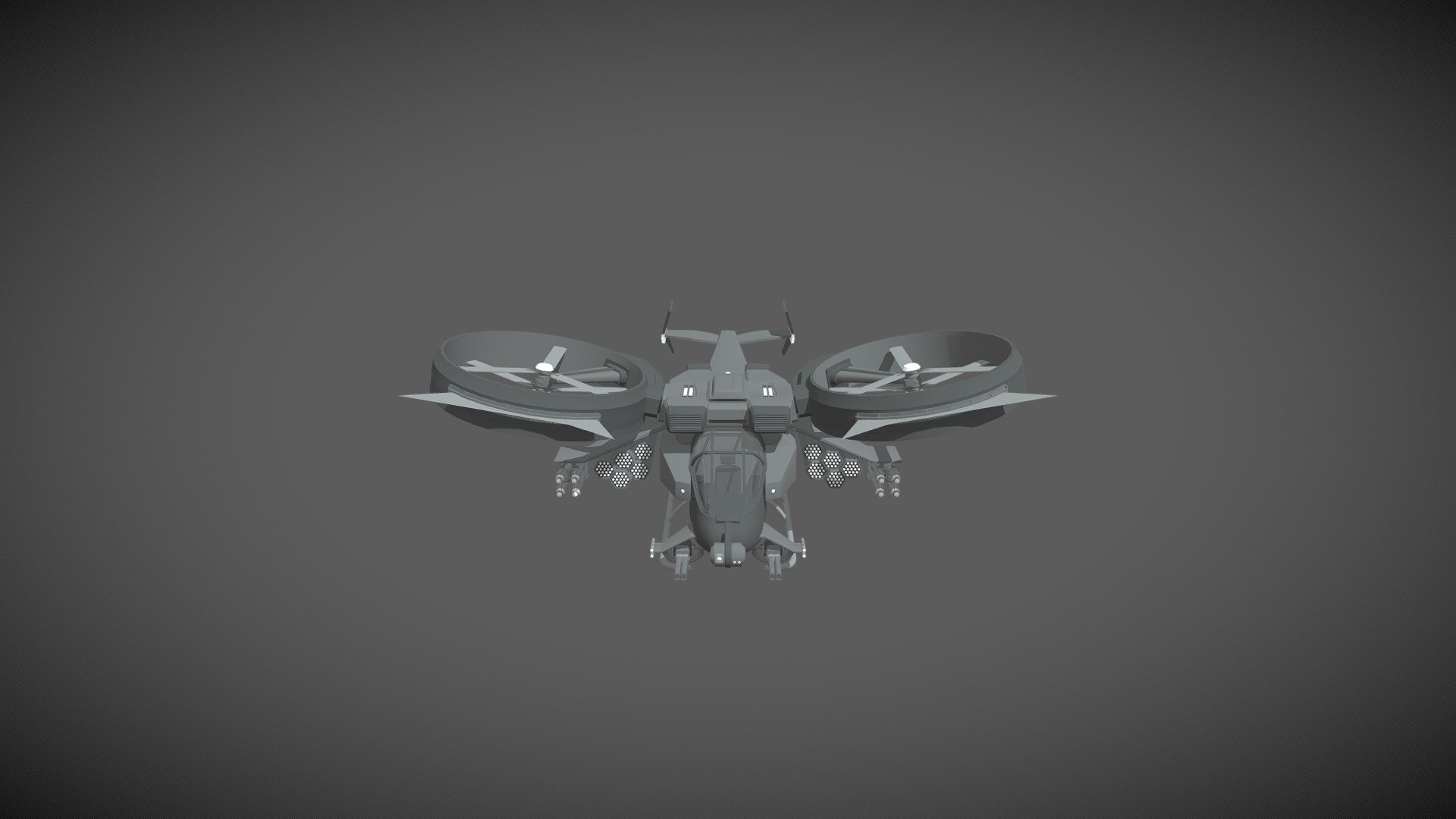 VA-2C "Havoc" Gunship - 3D model by ghostrifter [ed8bb47] - Sketchfab