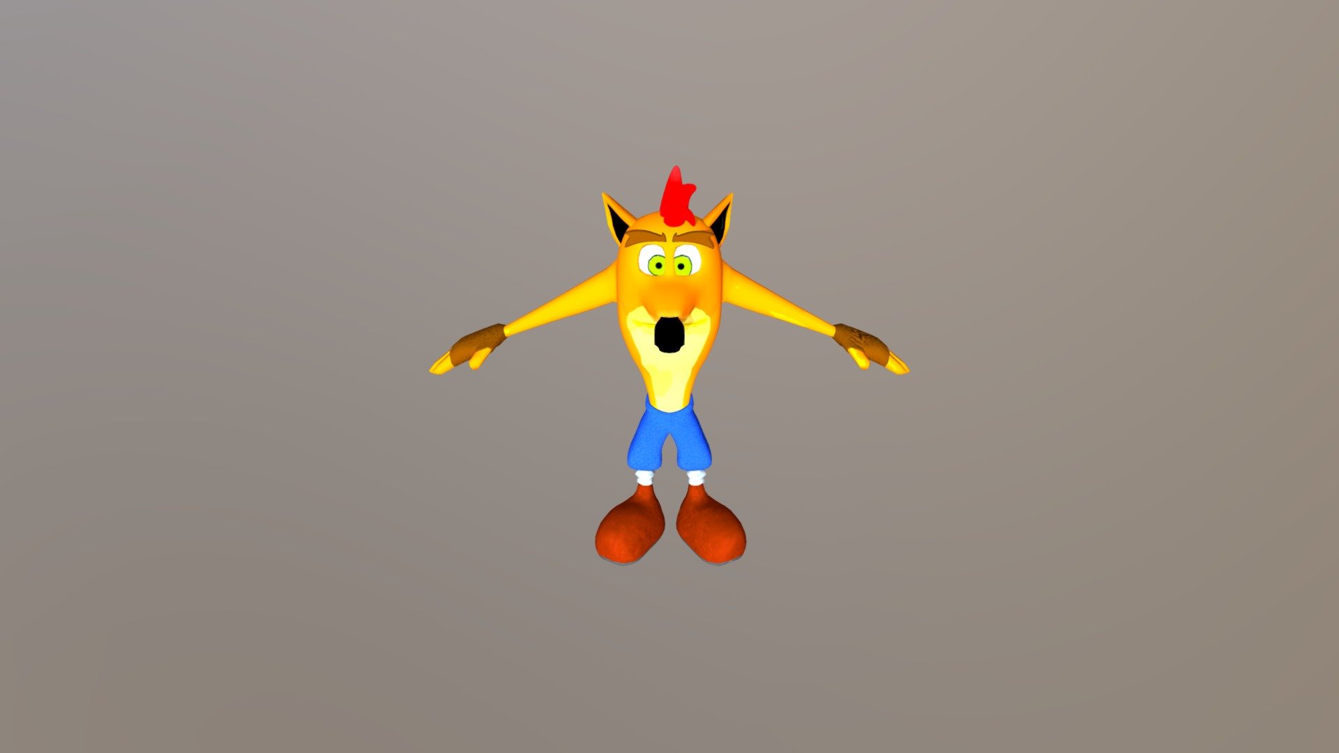 Crash Bandicoot - 3D model by Daniel Fischler (@DingoCrash) [ed8c9f9 ...