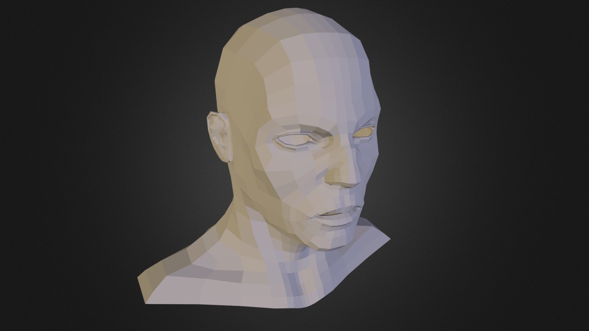 Male Head Base Mesh - 3D model by Fenris (@devlinldj) [ed8fa86] - Sketchfab