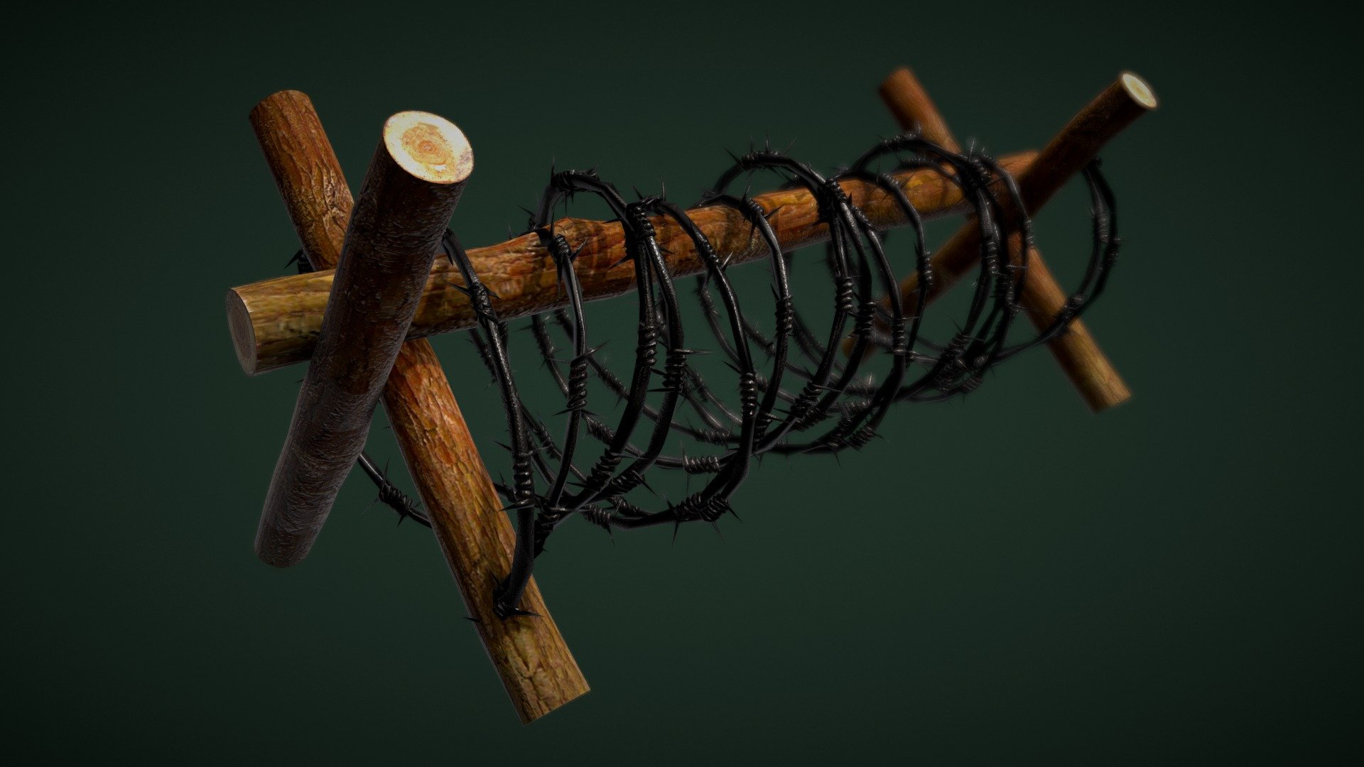 Barbed Wire - Buy Royalty Free 3D model by Alverspin [ed905bc ...