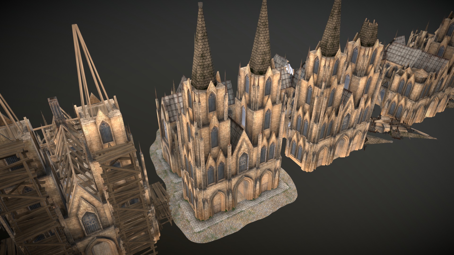 Cathedral - 3D model by Android (@app-android) [ed91fb5] - Sketchfab