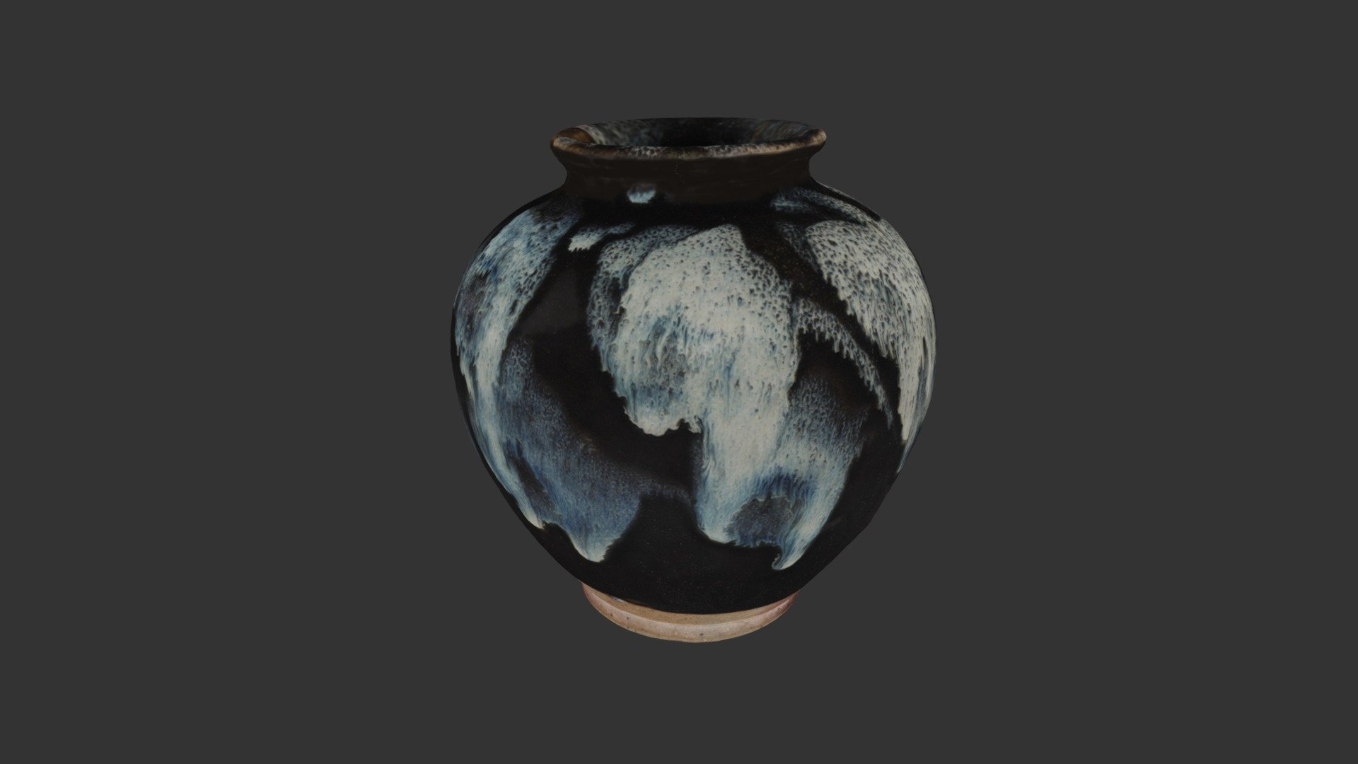 Blue Splash Pot Final - 3D model by ifindalex [ed9556b] - Sketchfab