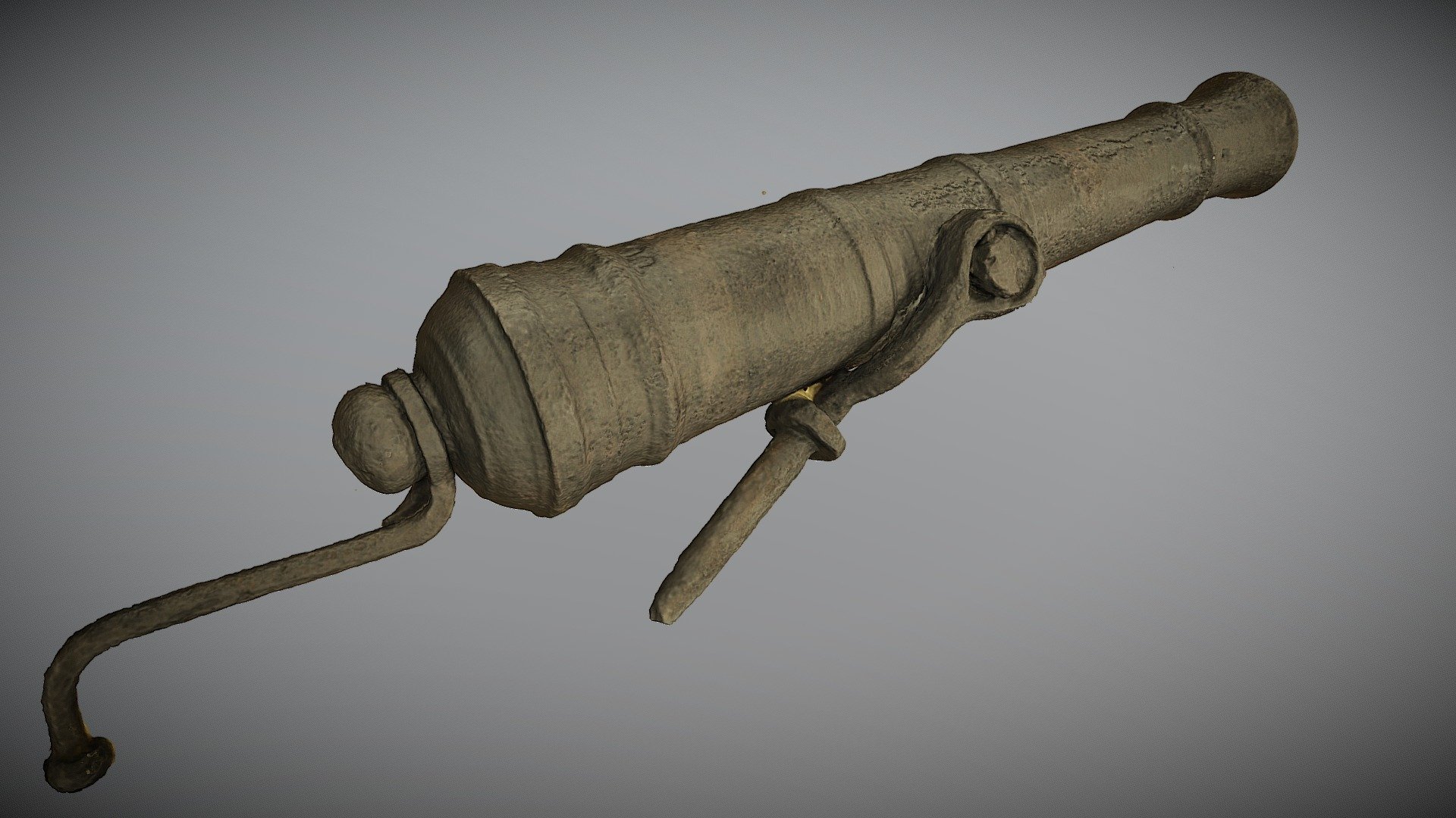 18th century swivel gun (Queen Anne NK47-11) - Download Free 3D model ...