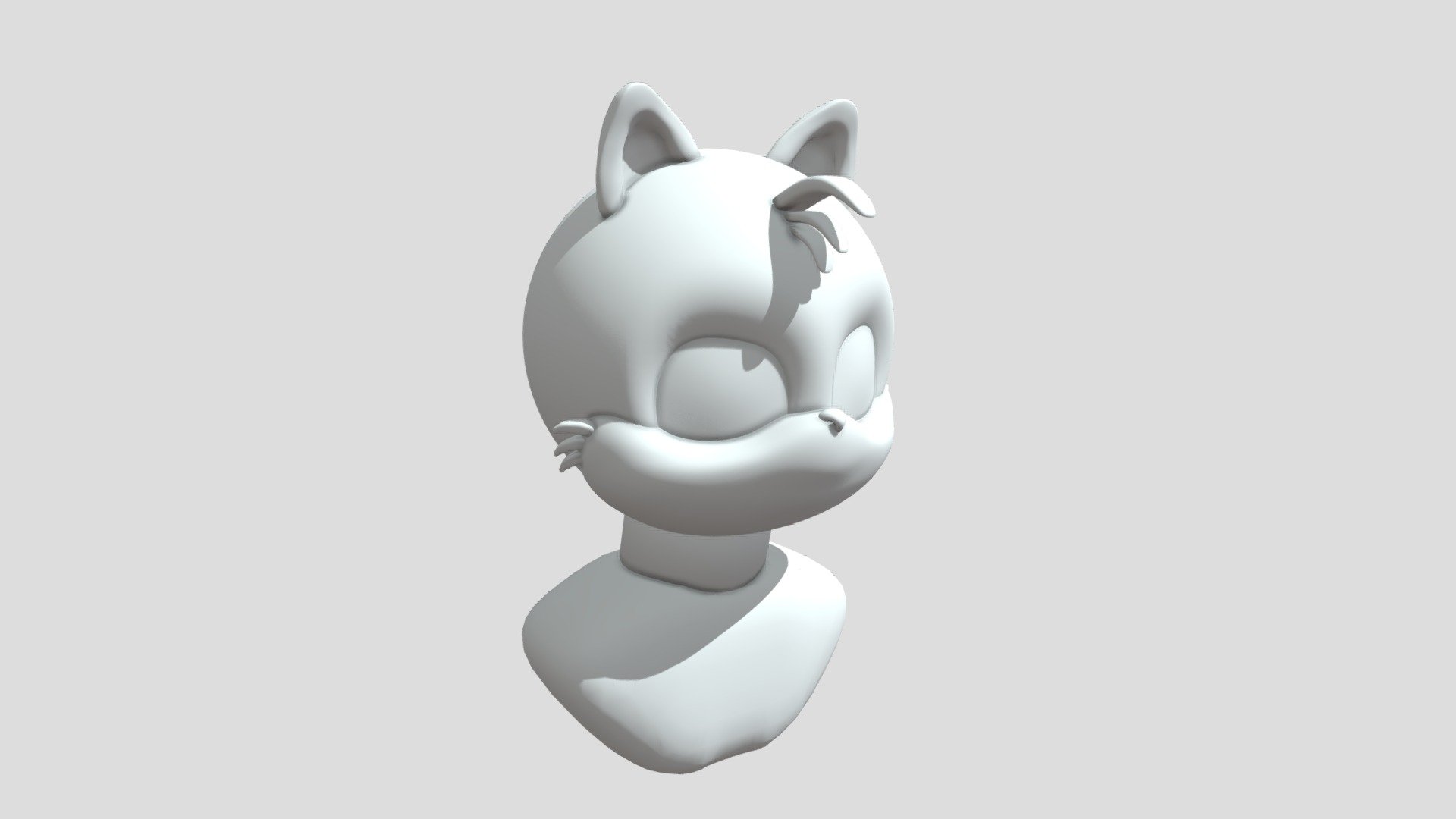 Tails Head Sculpt - Download Free 3D model by Litruser [ed97242 ...