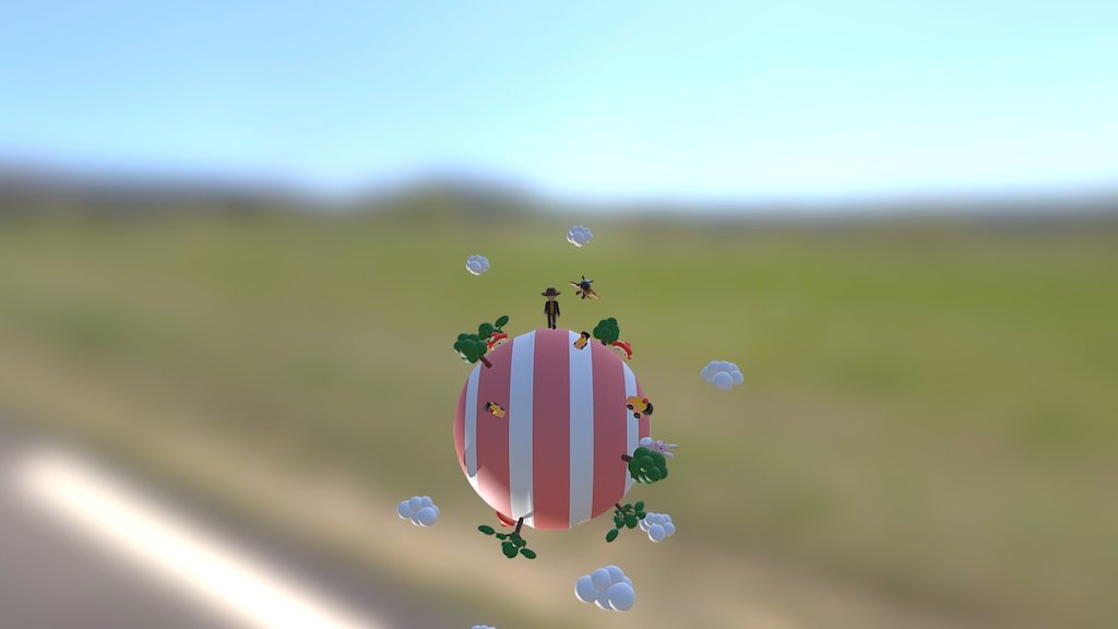 Character walking in a toy world - 3D model by seullee [ed9adac ...