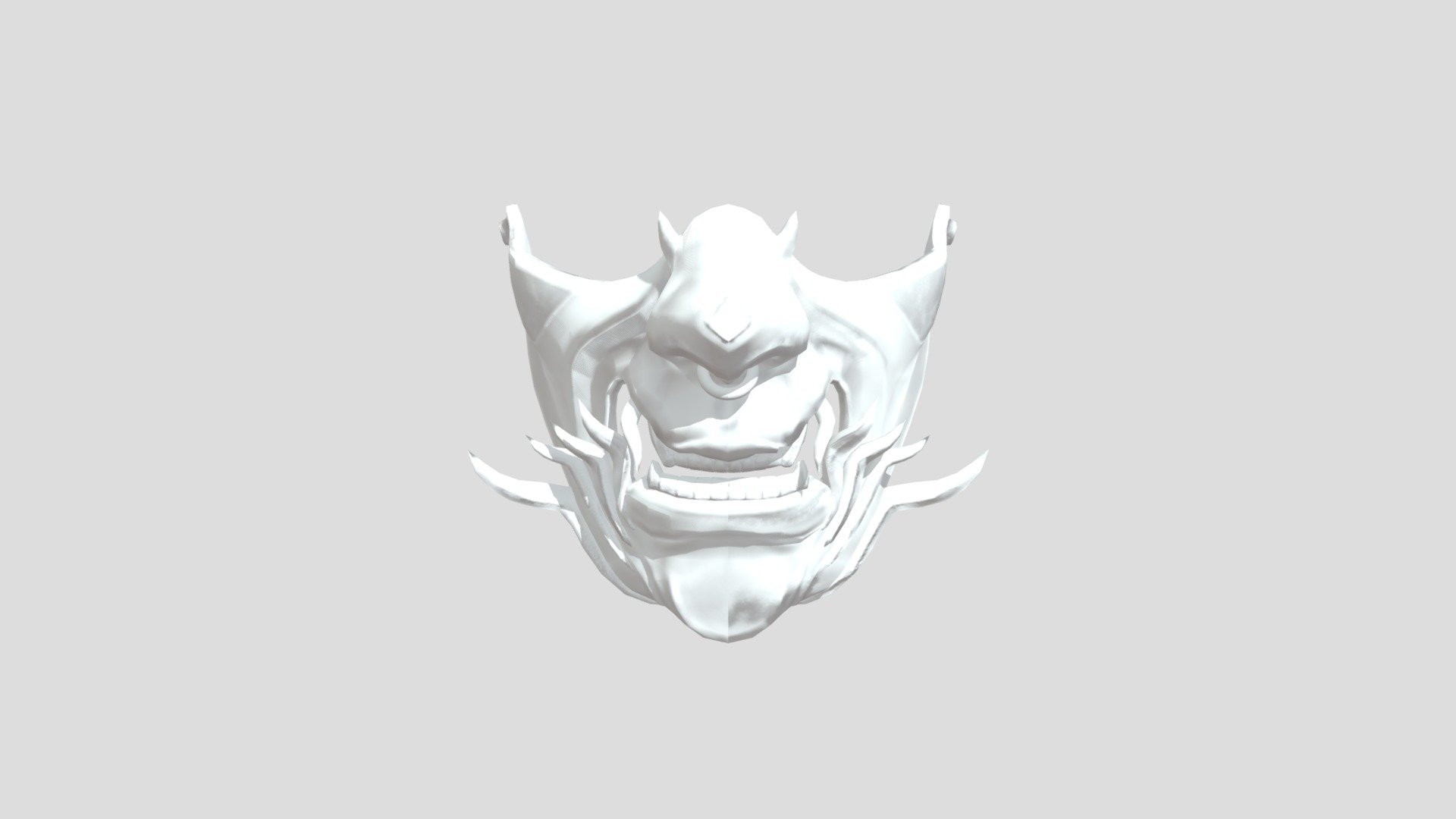 JAPANESE MASK - Download Free 3D model by dattrann00000 [ed9bdf4 ...