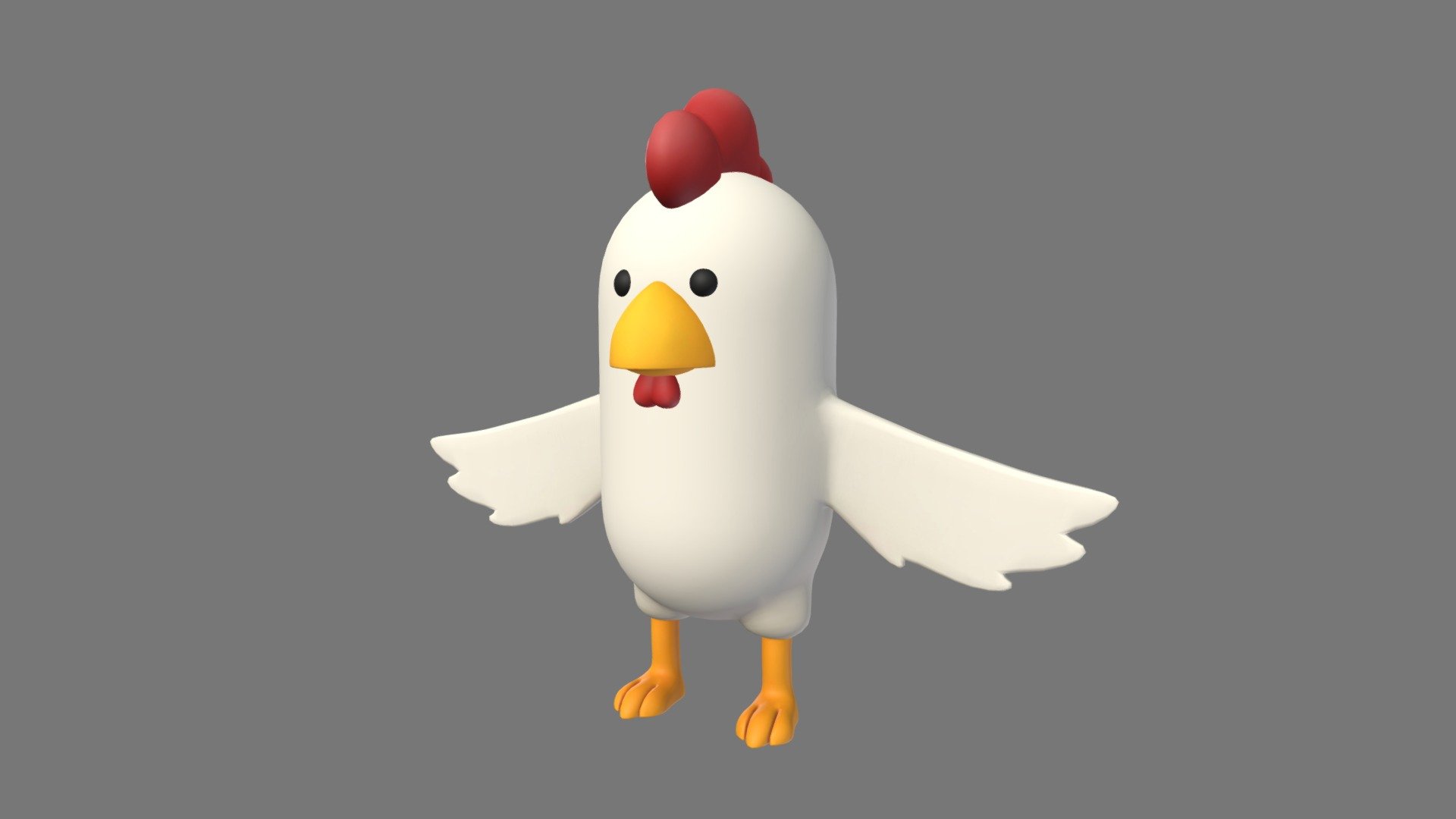Chicken Character - Buy Royalty Free 3D model by bariacg [ed9cd6c ...