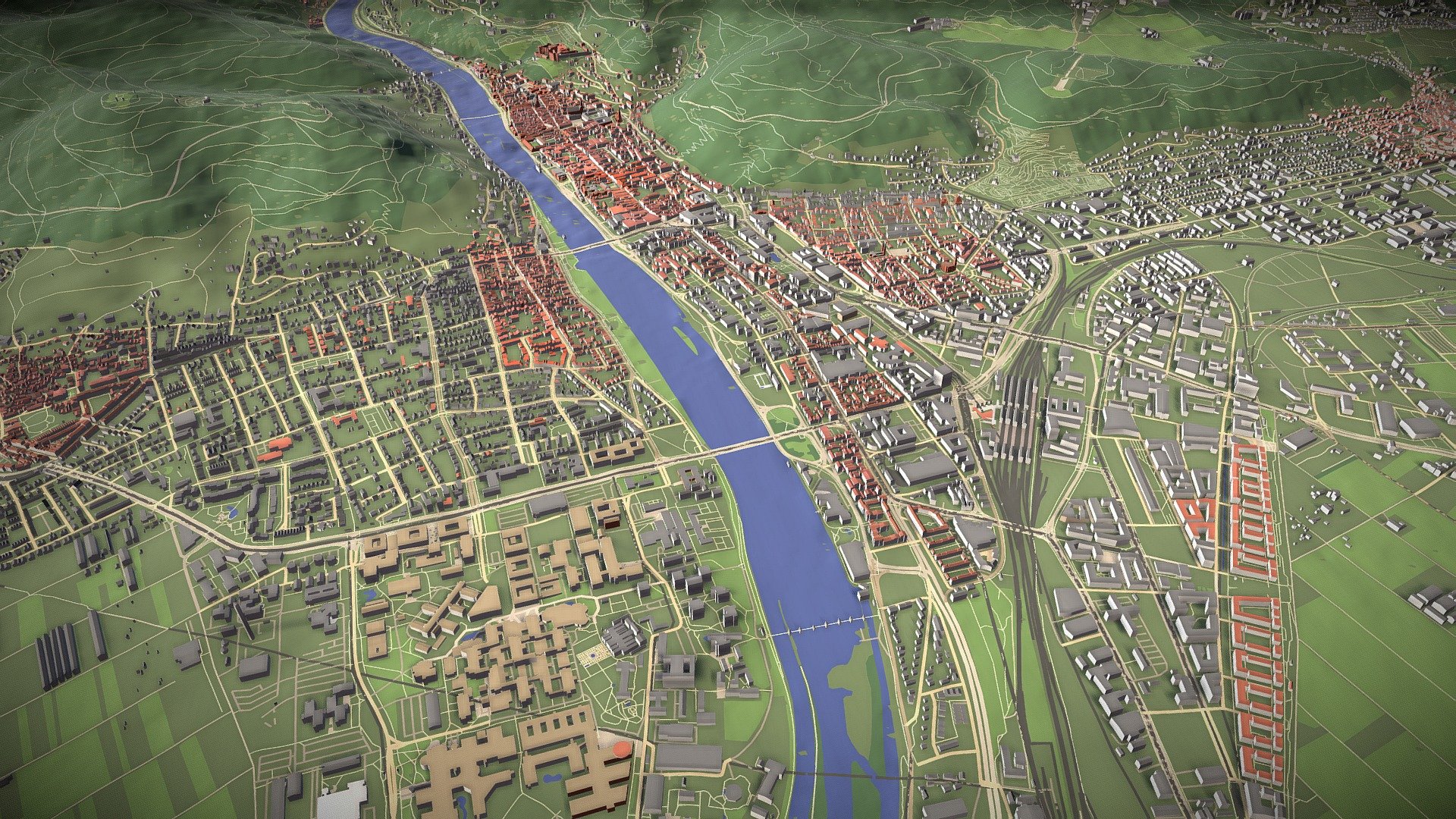 Heidelberg Germany - city and urban - Buy Royalty Free 3D model by ...
