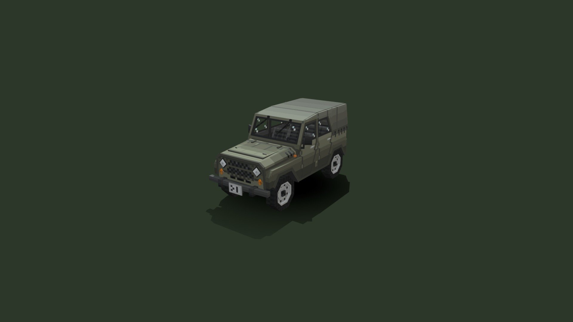 UAZ-469 [LOW-POLY] - 3D model by BLACKOUT1987 (@blackout_198787 ...
