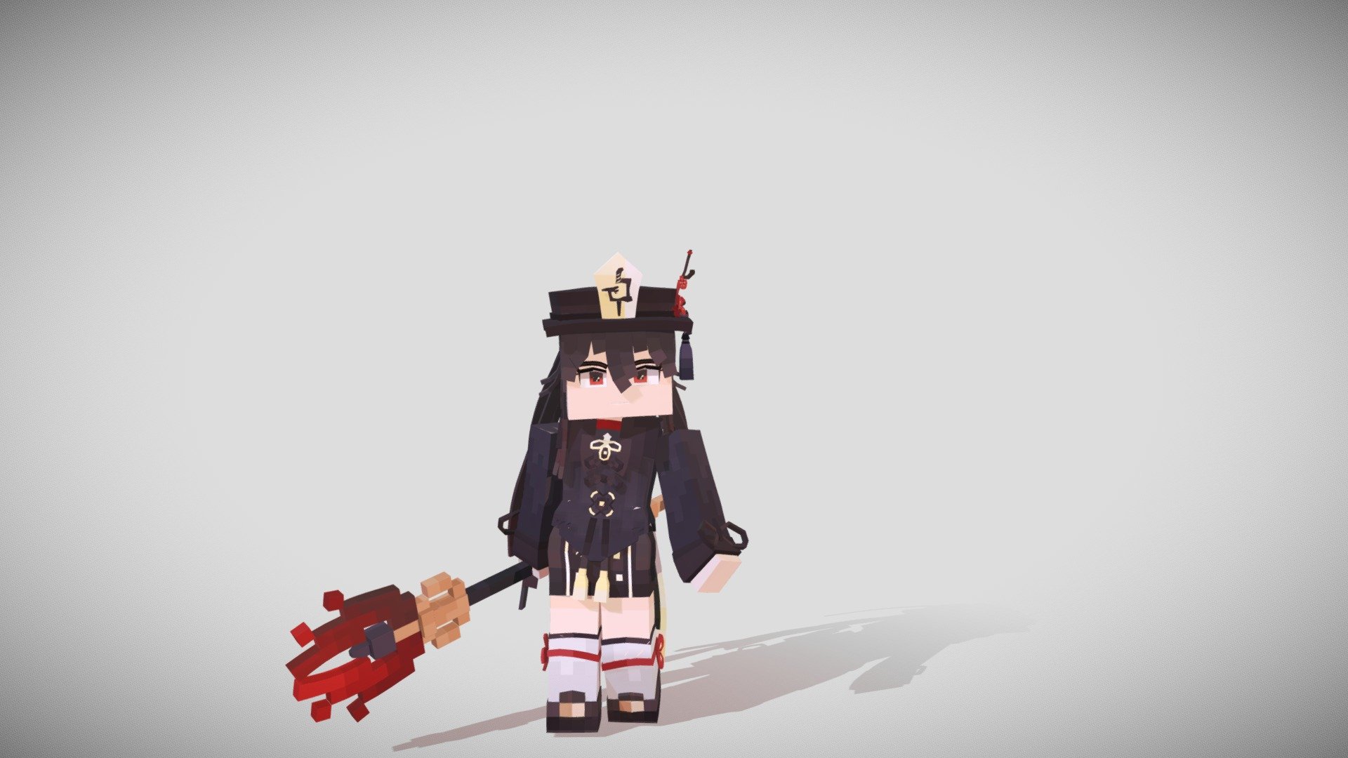Genshin Impact - Hu Tao | Minecraft Model - 3D model by F0xG4mer ...