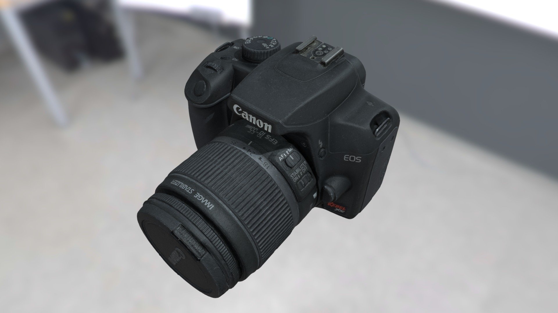 Canon EOS Rebel XS DSLR Camera Scan - Buy Royalty Free 3D model by ...