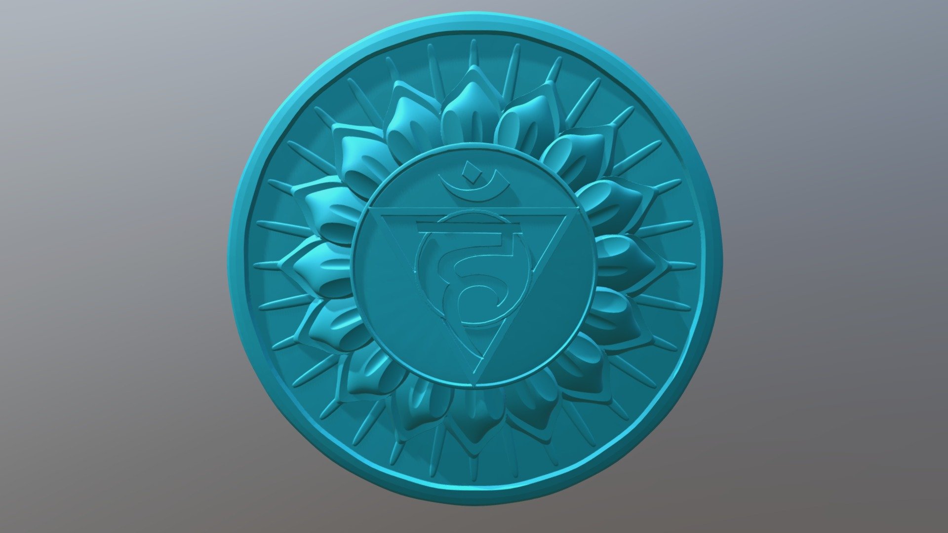 Throat Chakra or Vishuddha - 3D model by ArtView [eda58be] - Sketchfab